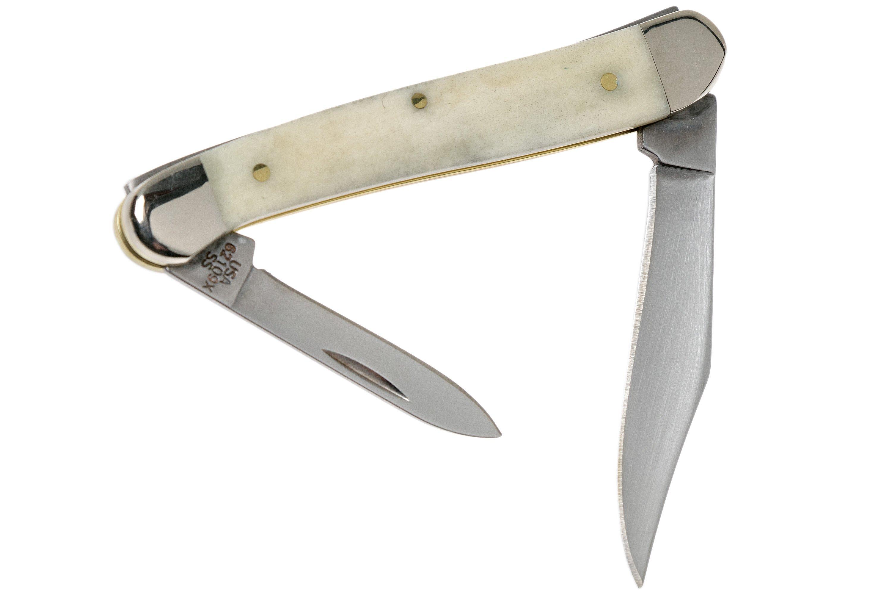 Case Mini Copperhead Smooth Natural Bone, 13053, 62109X SS pocket knife ...