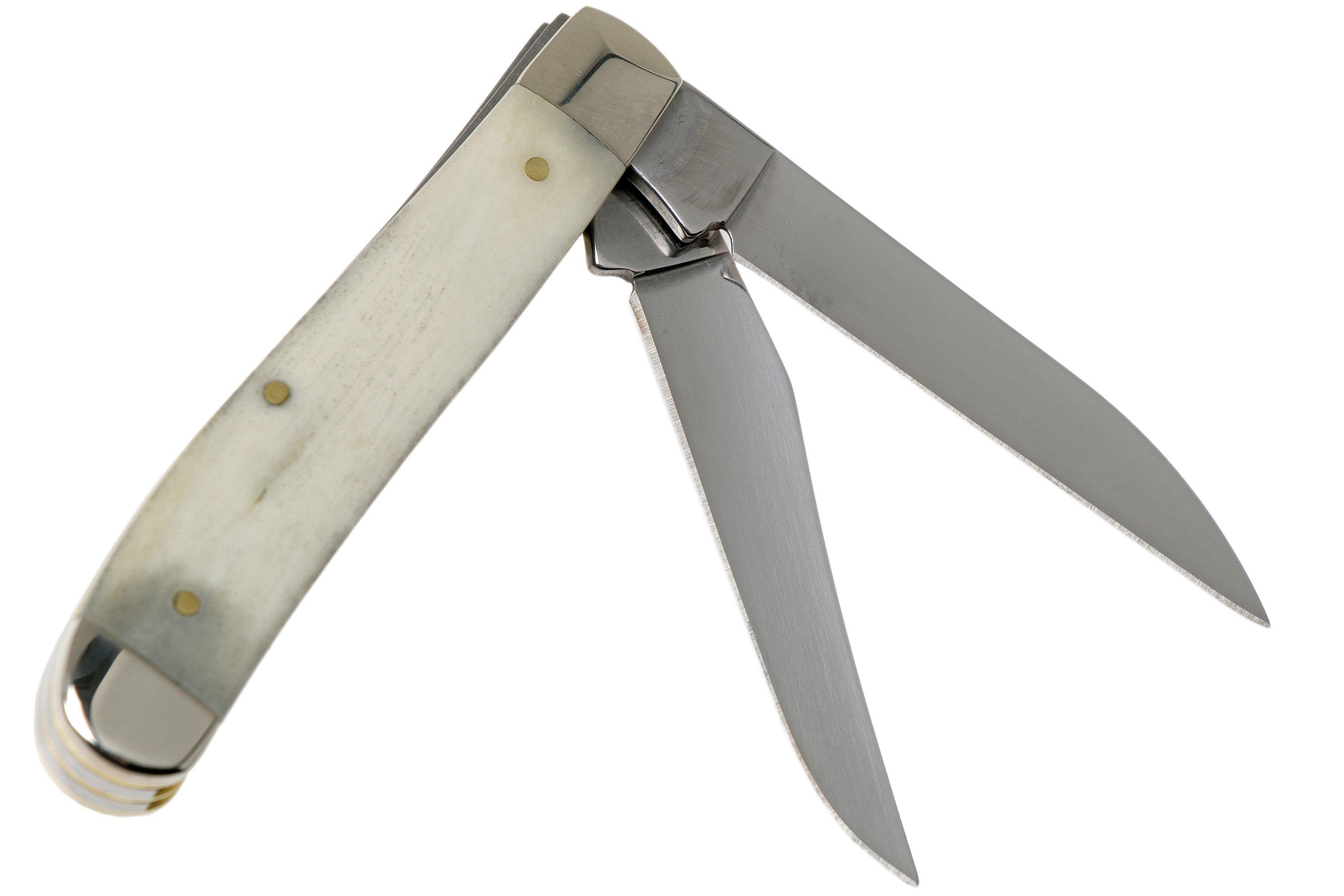 Case Mini Trapper Smooth Natural Bone, 13056, 6207W SS pocket knife ...