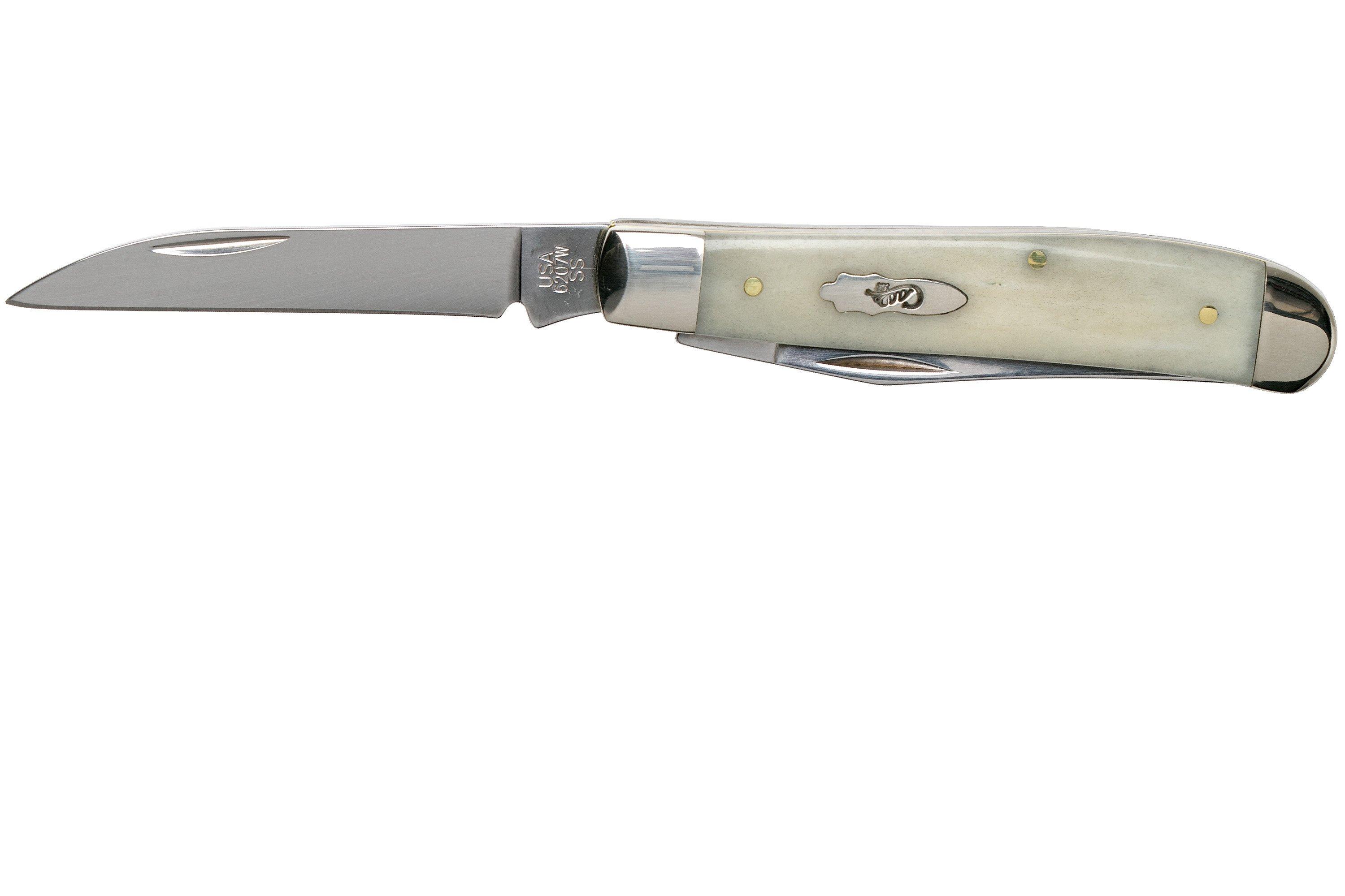 Case Mini Trapper Smooth Natural Bone, 13056, 6207W SS pocket knife ...