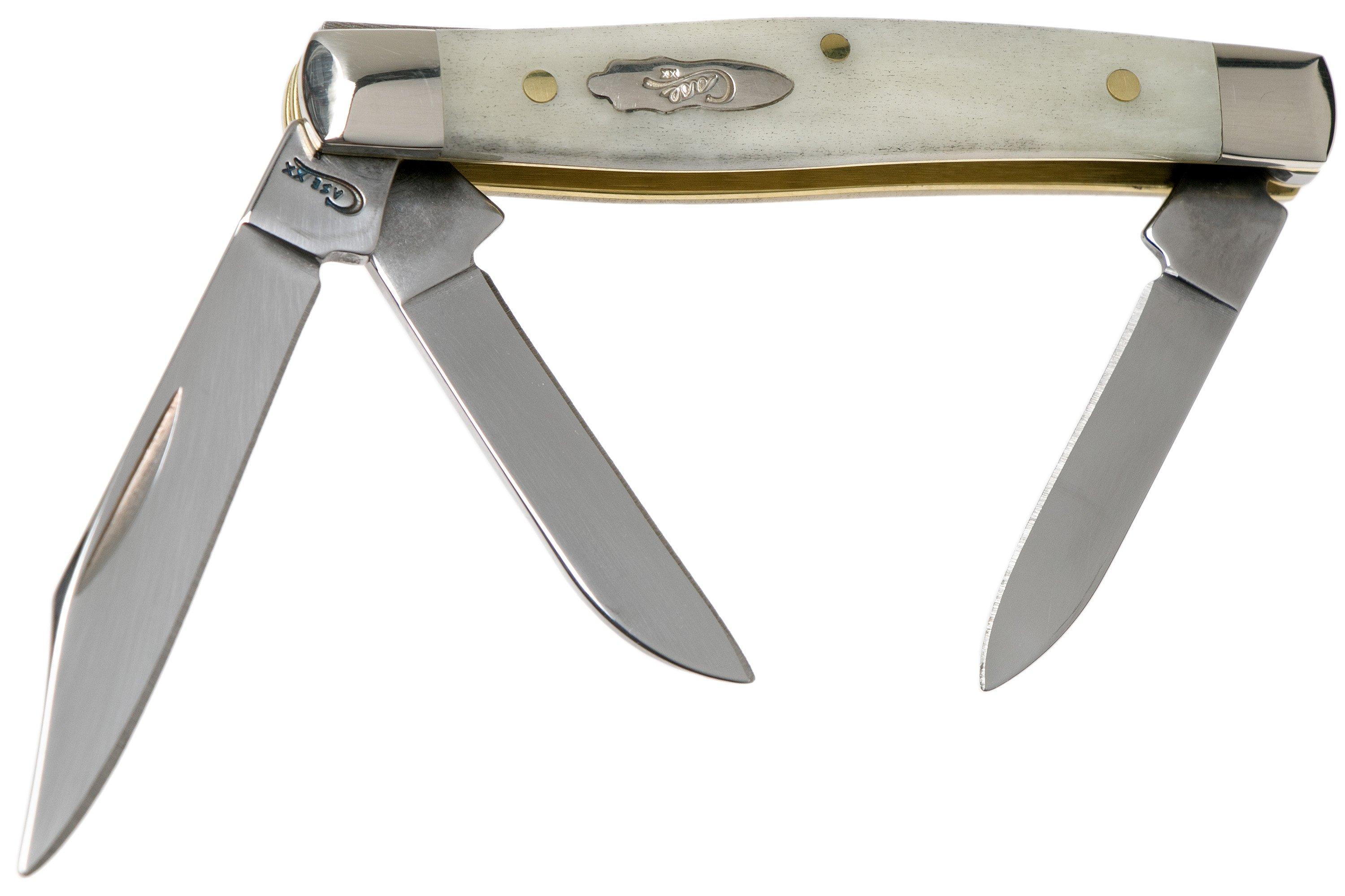 Case Small Stockman Smooth Natural Bone, 13057, 6333 SS pocket knife ...