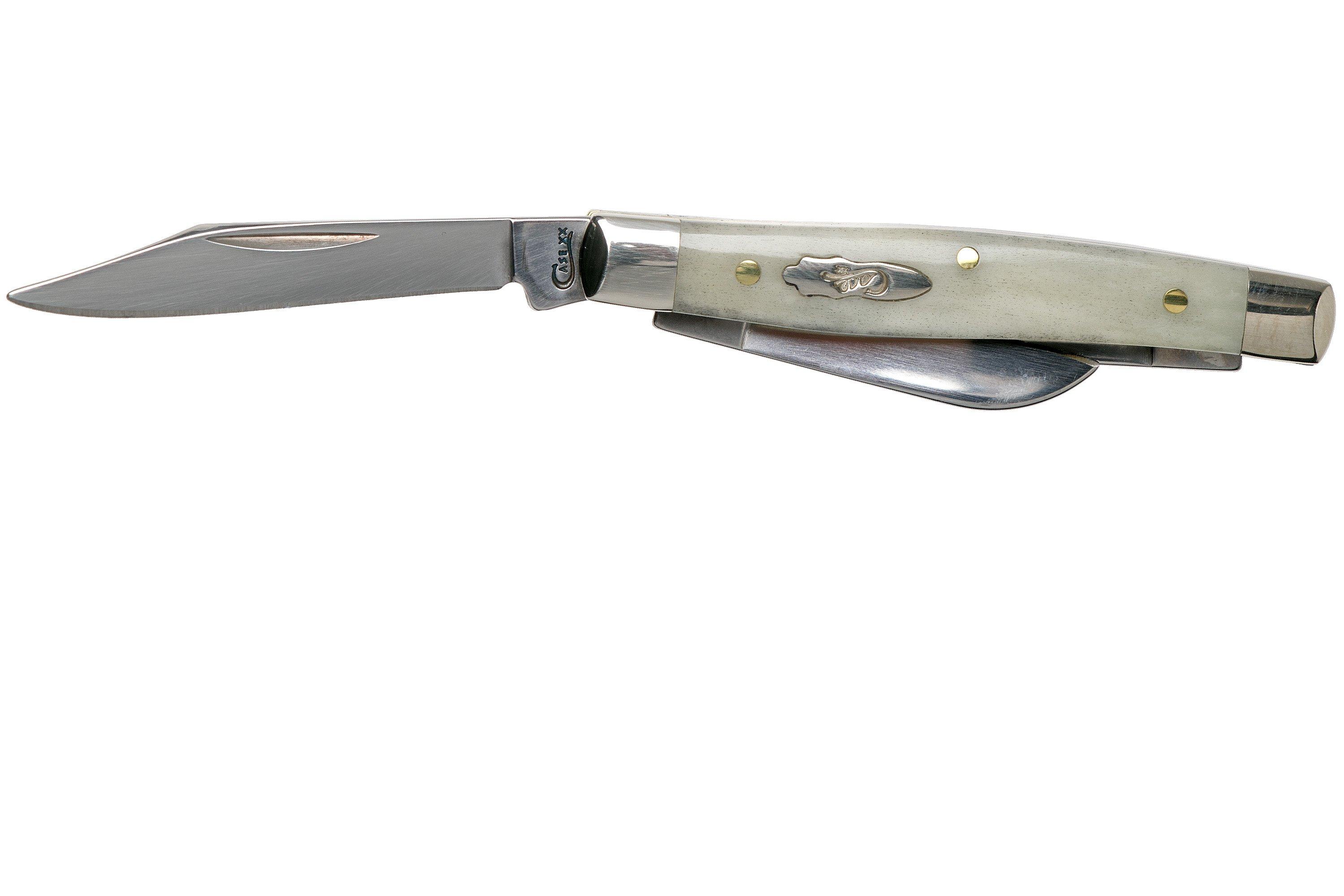 Case Small Stockman Smooth Natural Bone, 13057, 6333 SS pocket knife ...