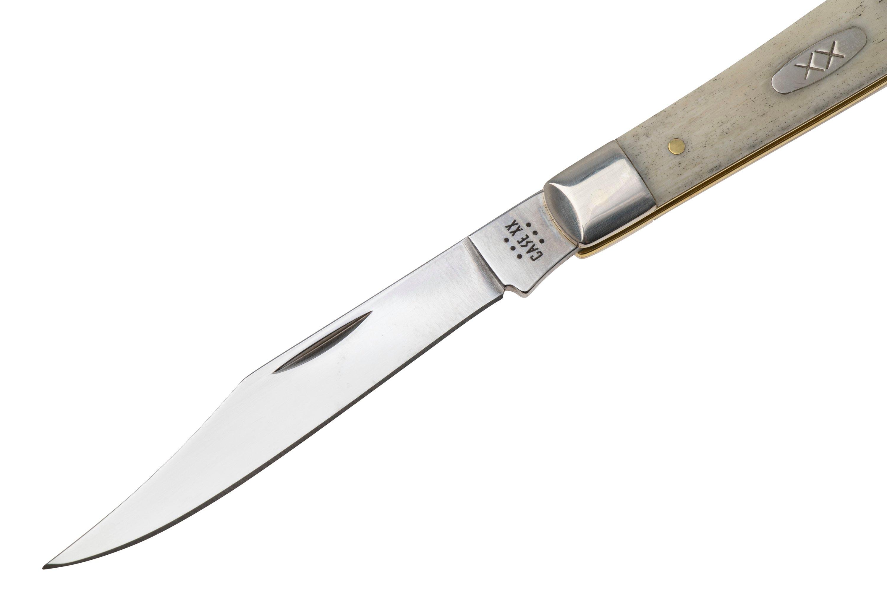 Case Slimline Trapper 13312 Smooth Natural Bone 61048 SS, coltello da ...