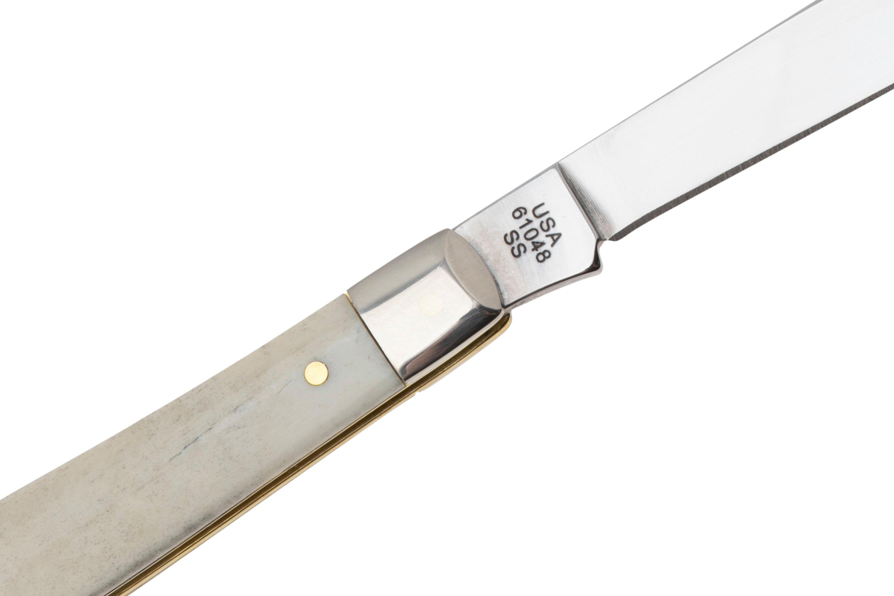 Case Slimline Trapper 13312 Smooth Natural Bone 61048 SS, coltello da ...