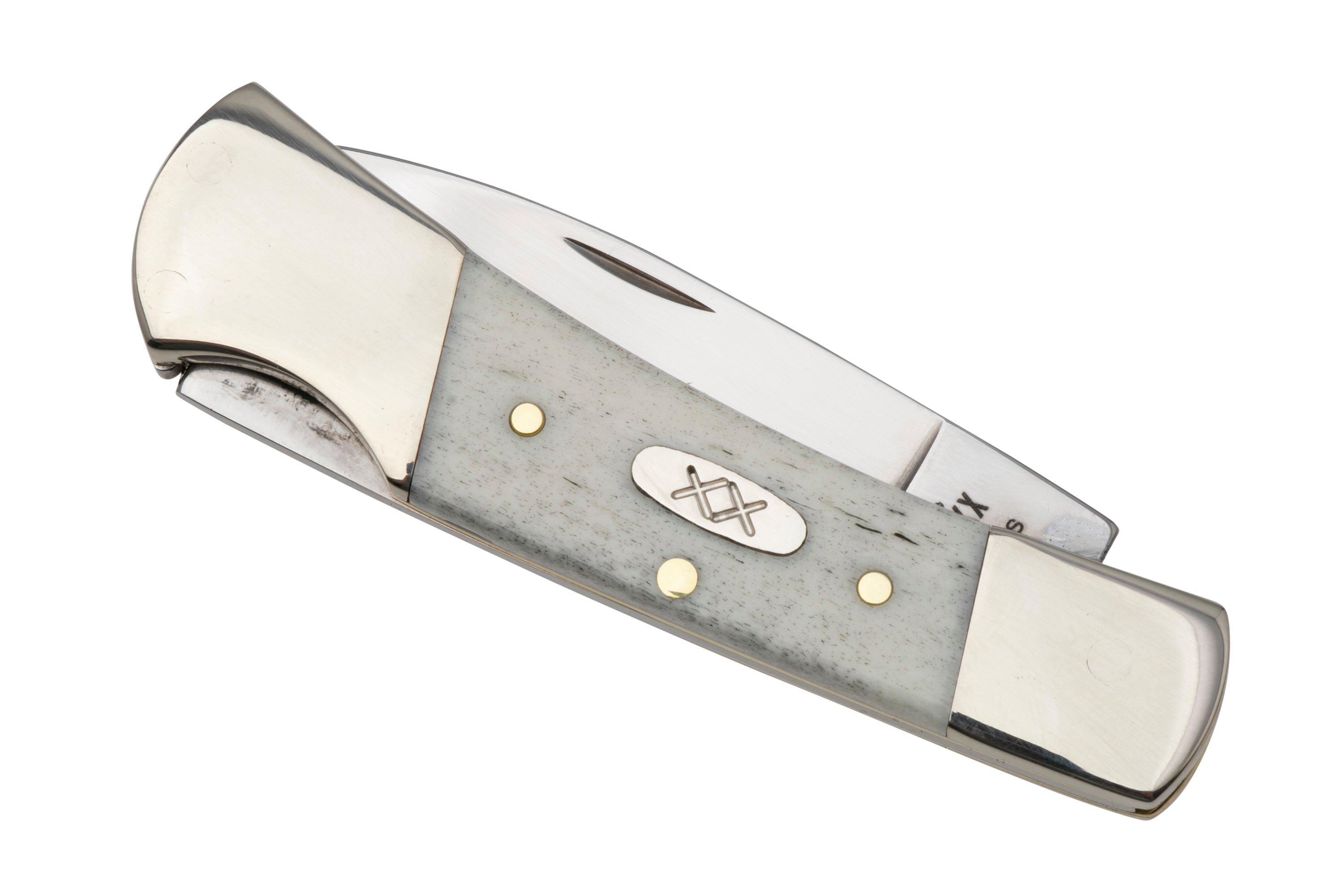 Case Lockback 13314 Smooth Natural Bone 61225L SS, pocket knife ...