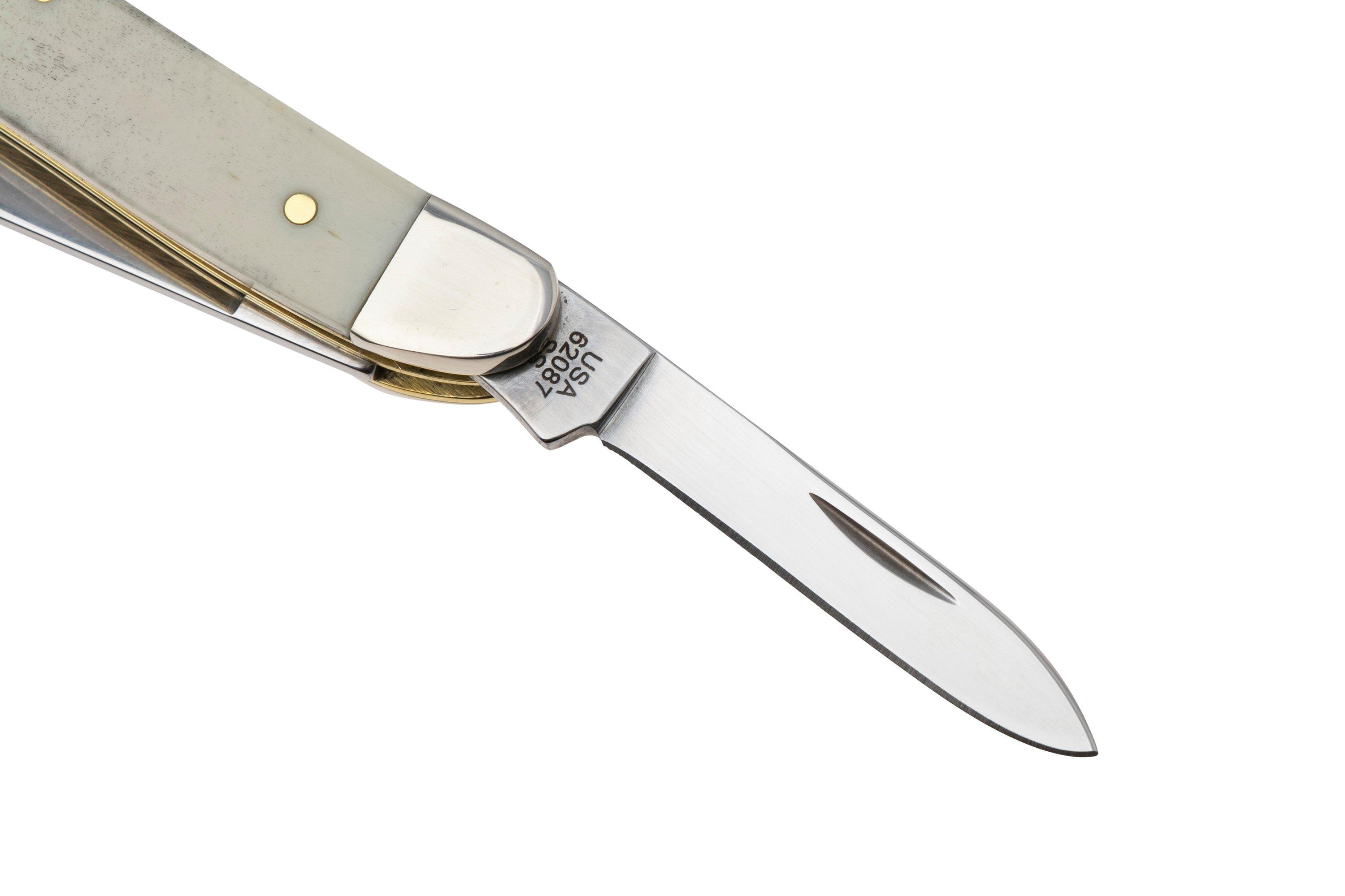Case Medium Texas Jack 13315 Smooth Natural Bone 62087 SS, coltello da ...