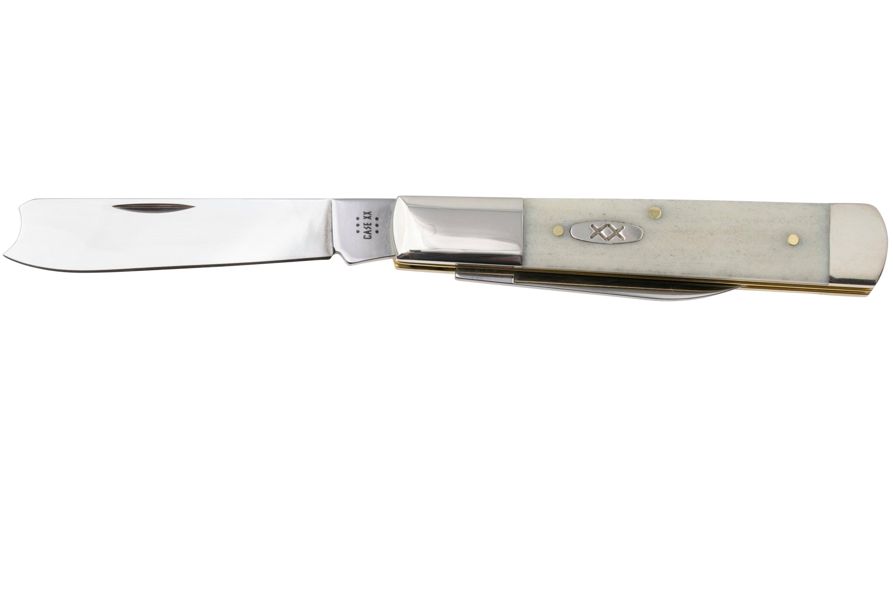 Case Razor 13316 Smooth Natural Bone 62005RAZ SS, pocket knife ...
