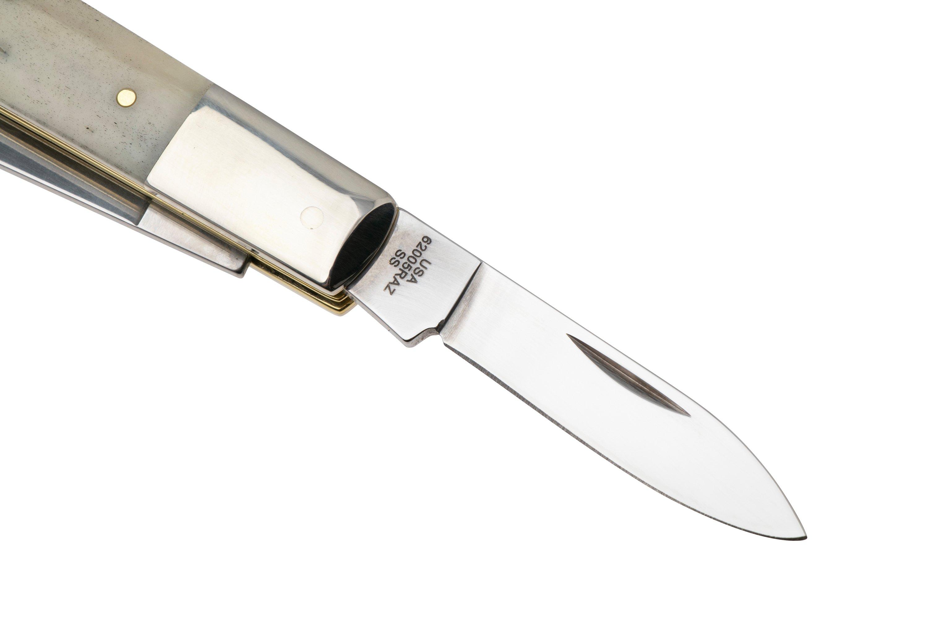 Case Razor 13316 Smooth Natural Bone 62005RAZ SS, pocket knife ...