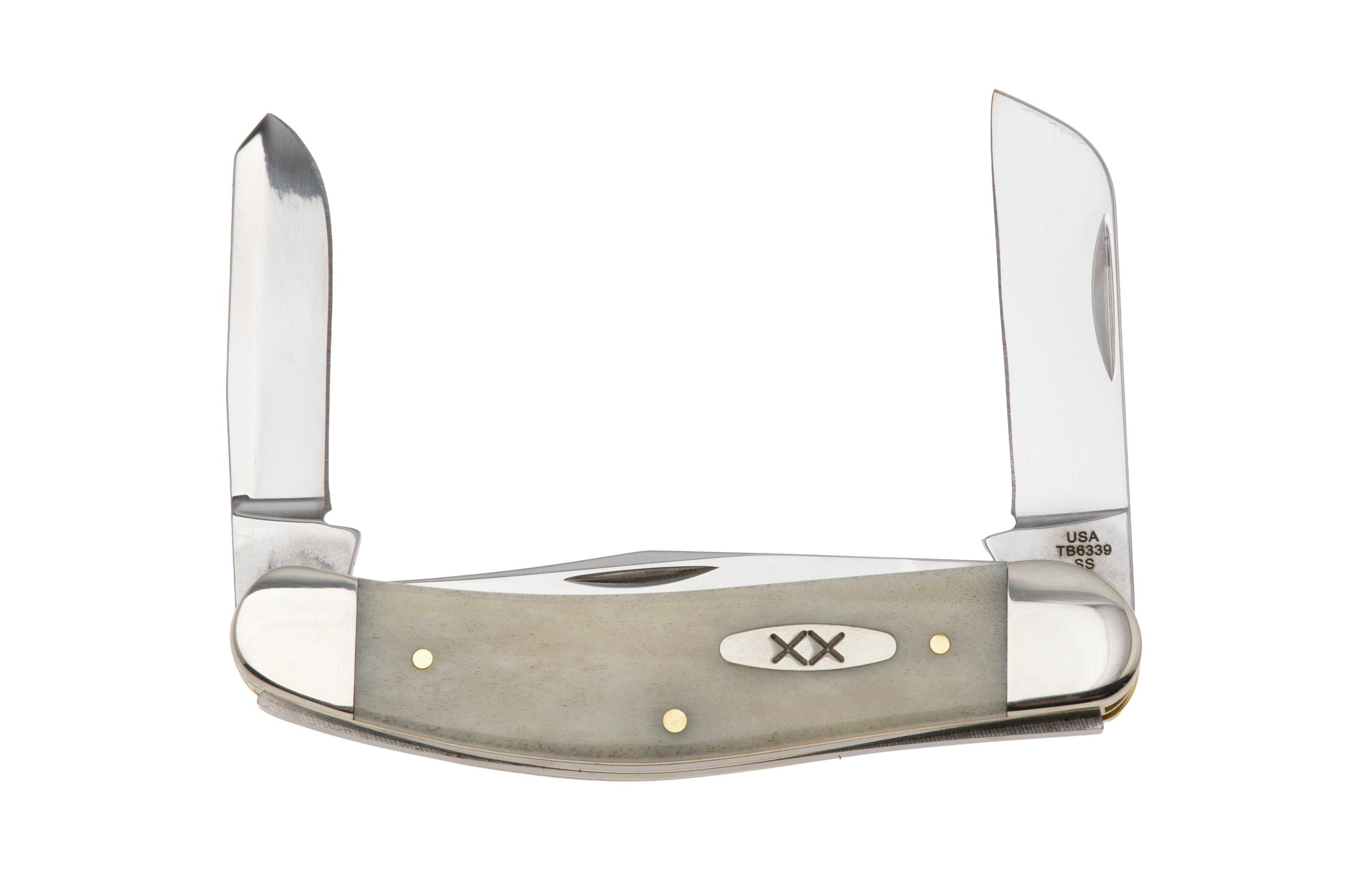 Case Sowbelly Smooth Natural Bone XX, 13318, TB6339 SS pocket knife ...