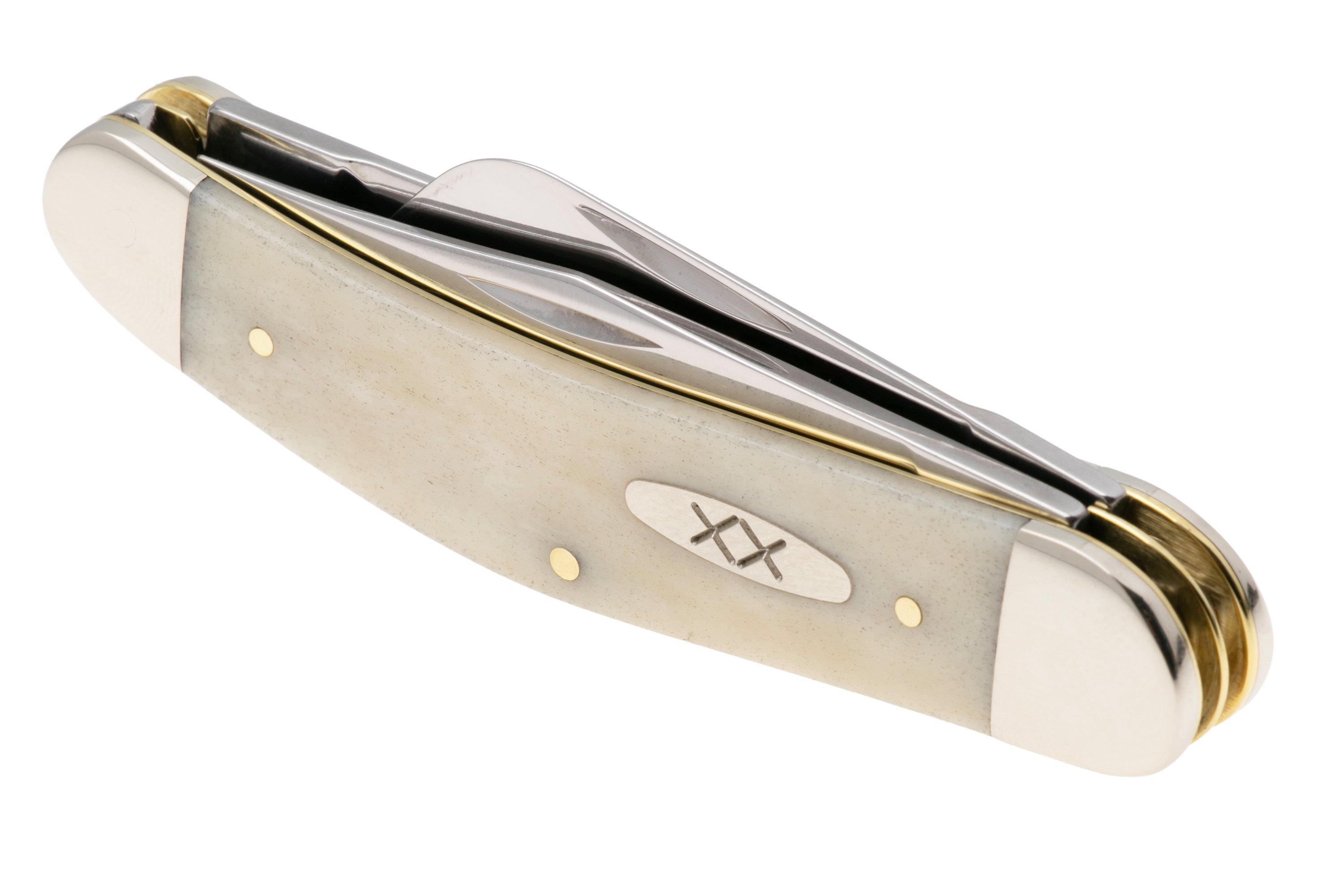 Case Sowbelly Smooth Natural Bone XX, 13318, TB6339 SS pocket knife ...