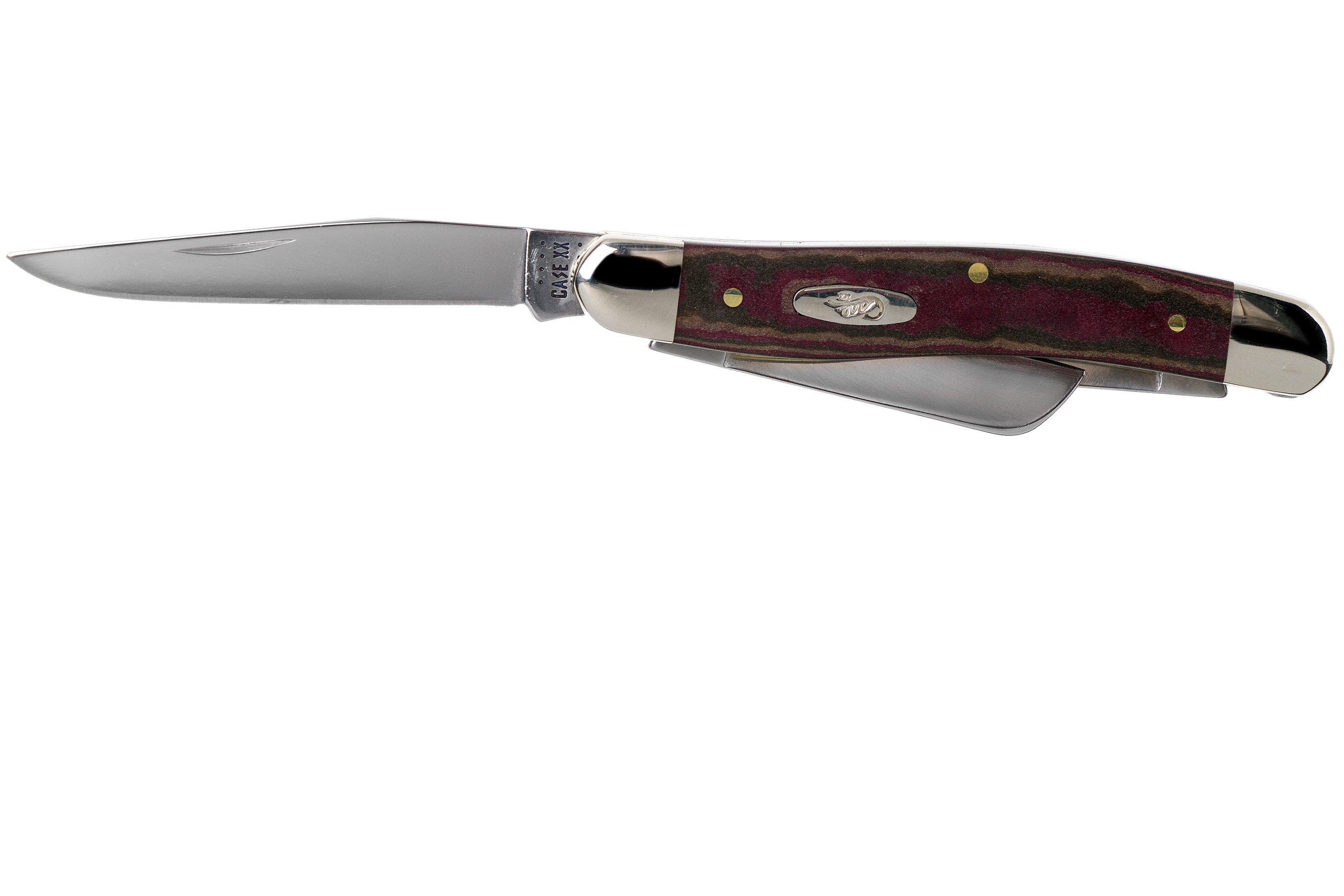 Case Medium Stockman Rustic Red Richlite, 13622, 10318 SS pocket knife ...