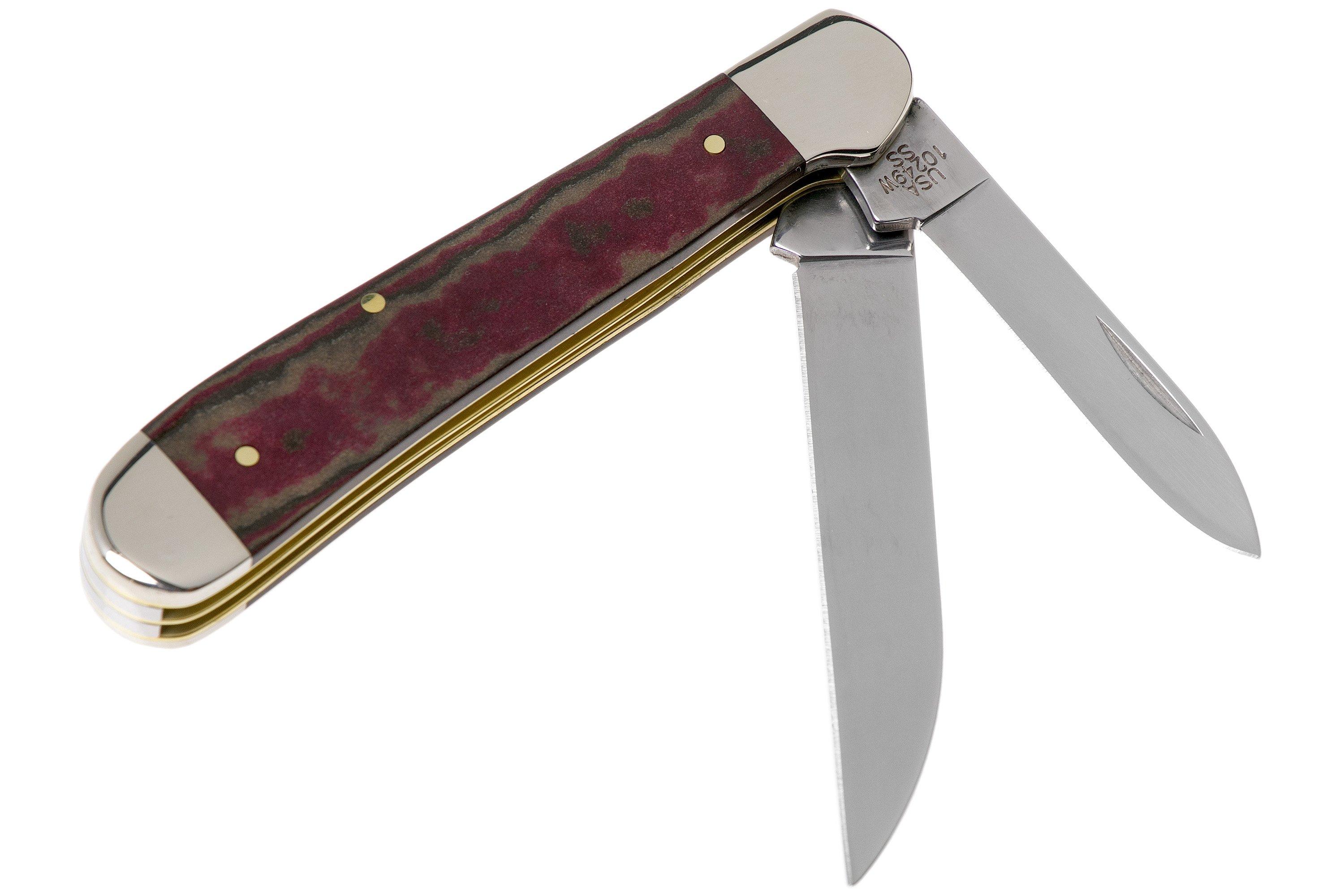 Case Copperhead Rustic Red Richlite, 13625, 10249W SS pocket knife ...