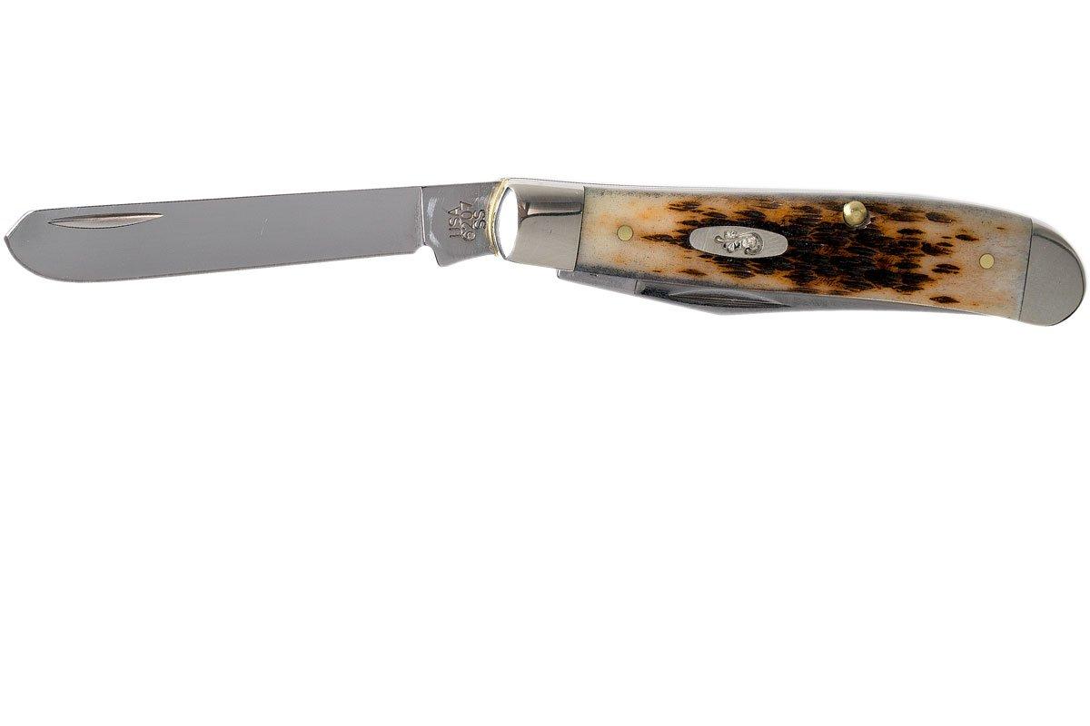 Case Mini Trapper Amber Jigged Bone, 00013, 6207 SS pocket knife ...