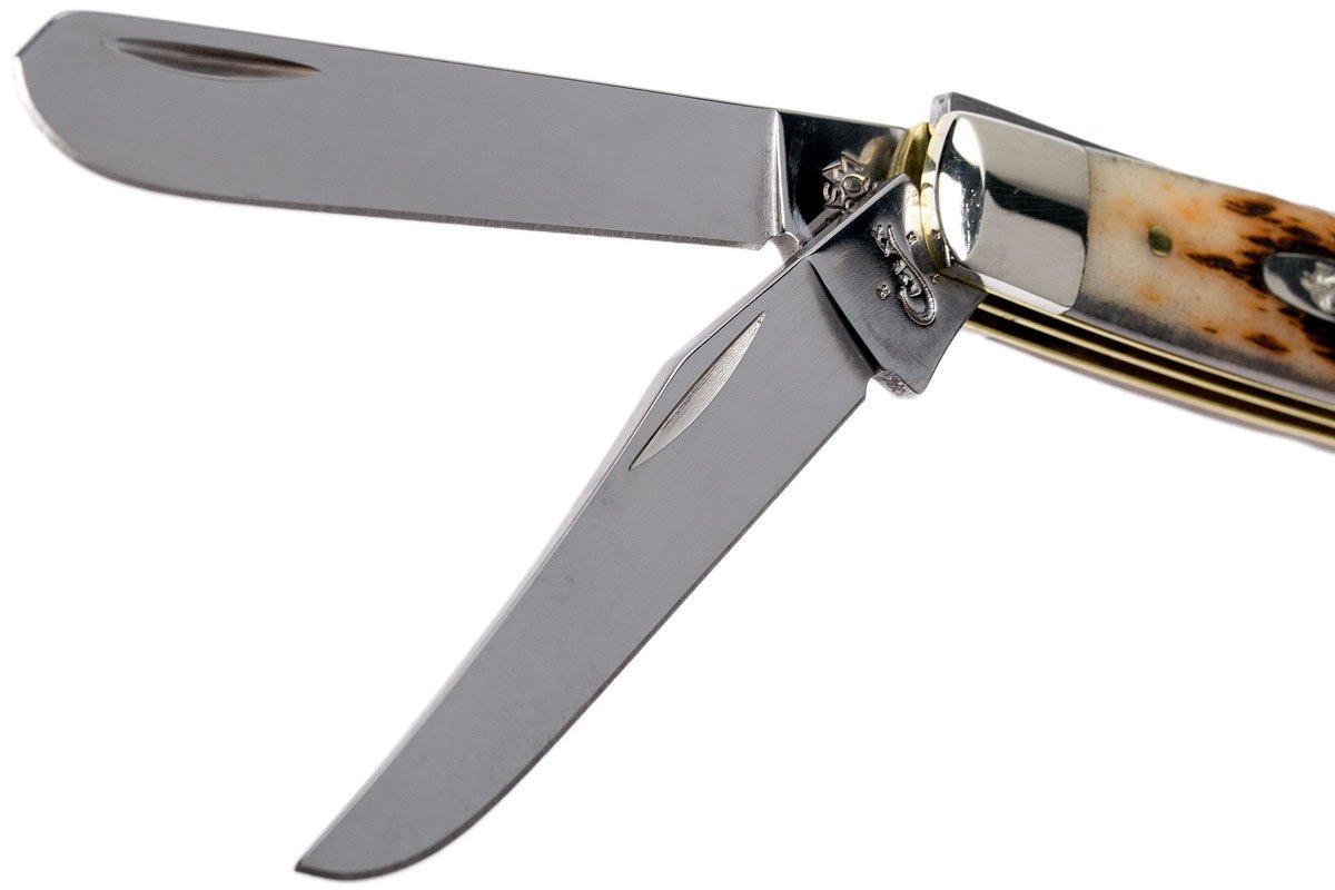 Case Mini Trapper Amber Jigged Bone, 00013, 6207 SS pocket knife ...