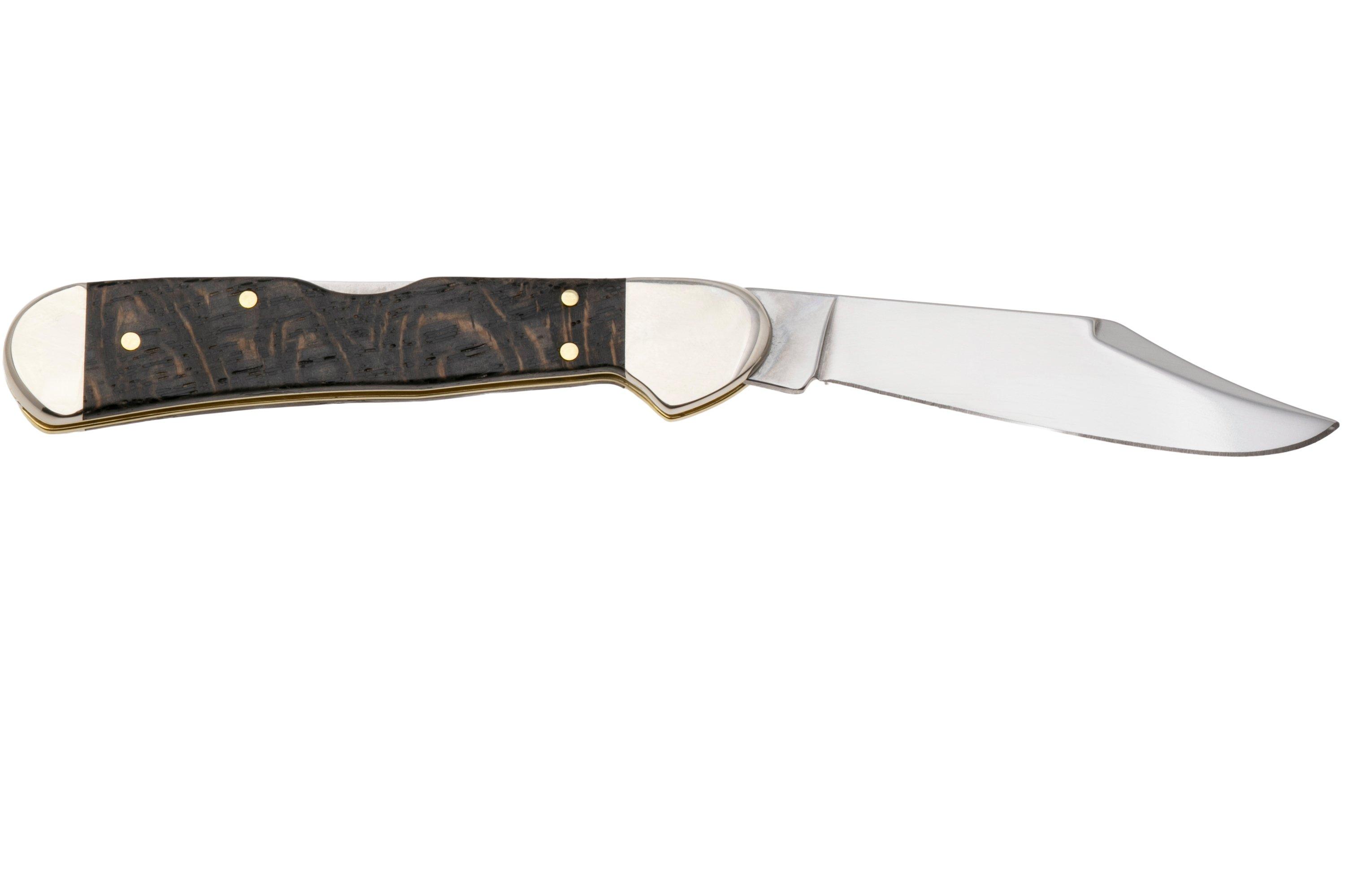 Case Mini CopperLock Black Curly Oak Wood, 14010, 71749L SS pocket ...