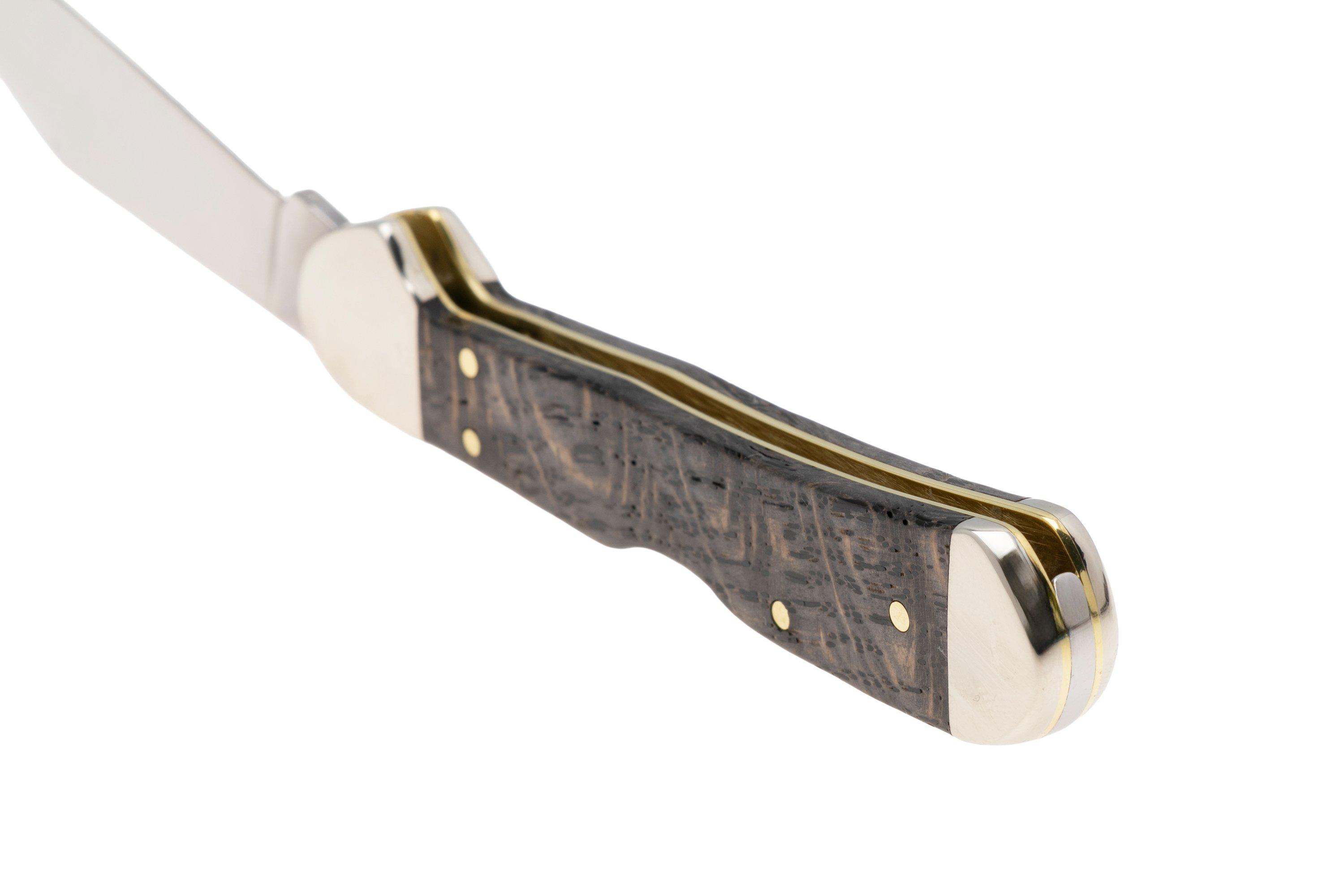 Case Mini CopperLock Black Curly Oak Wood, 14010, 71749L SS pocket ...