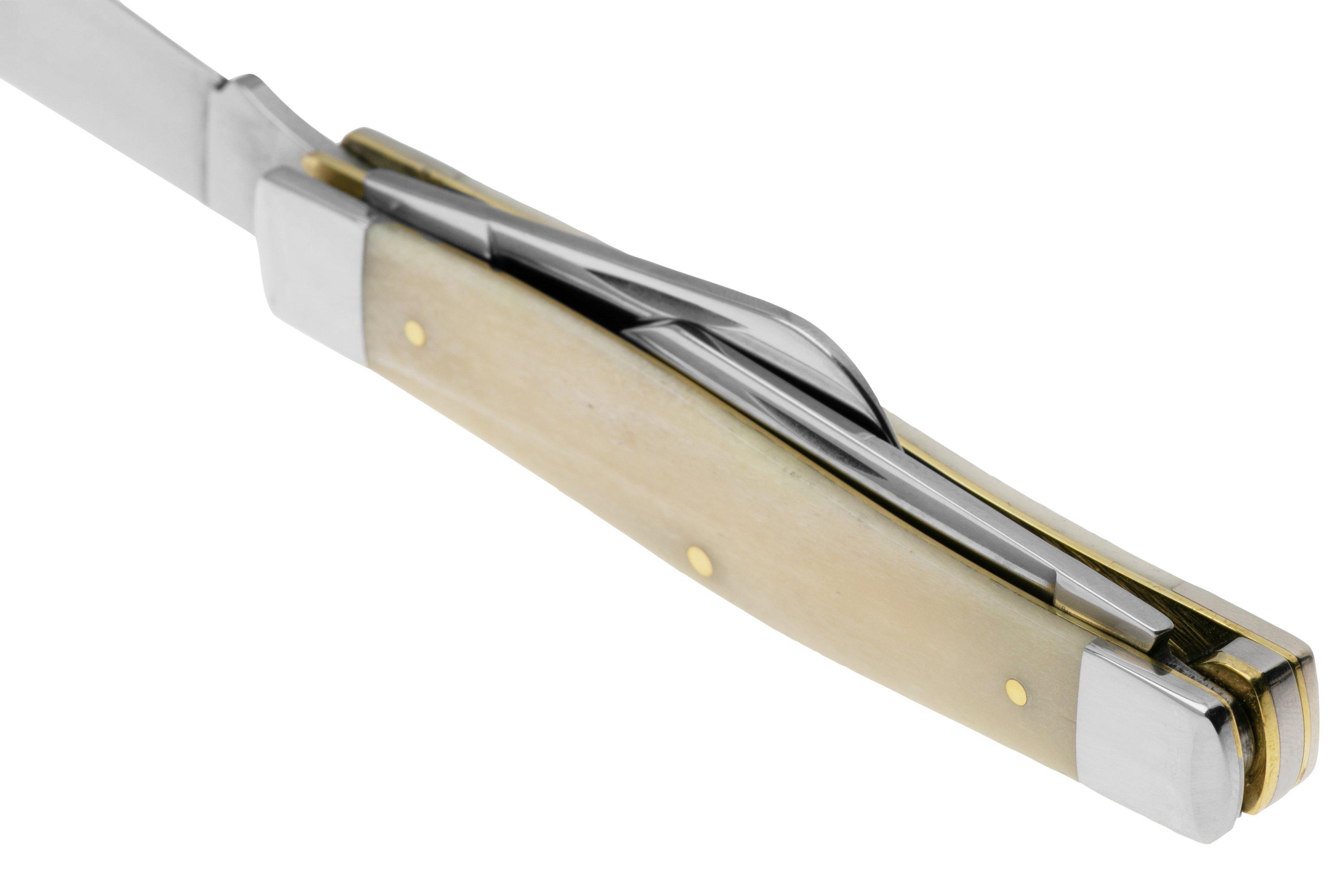 Case Large Stockman 14093 Smooth Natural Bone, 6375 CS pocket knife ...