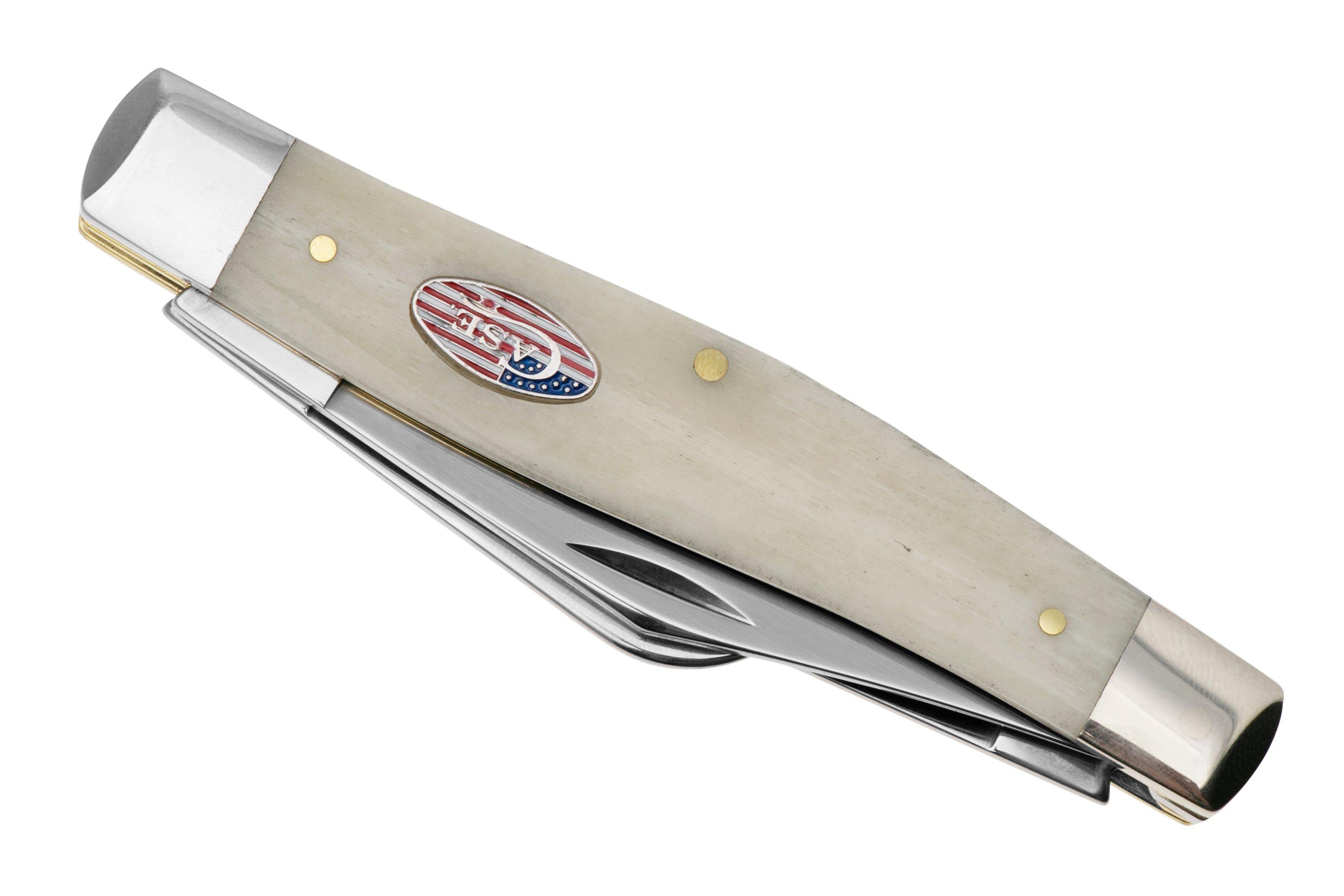 Case Large Stockman 14093 Smooth Natural Bone, 6375 CS coltello da ...