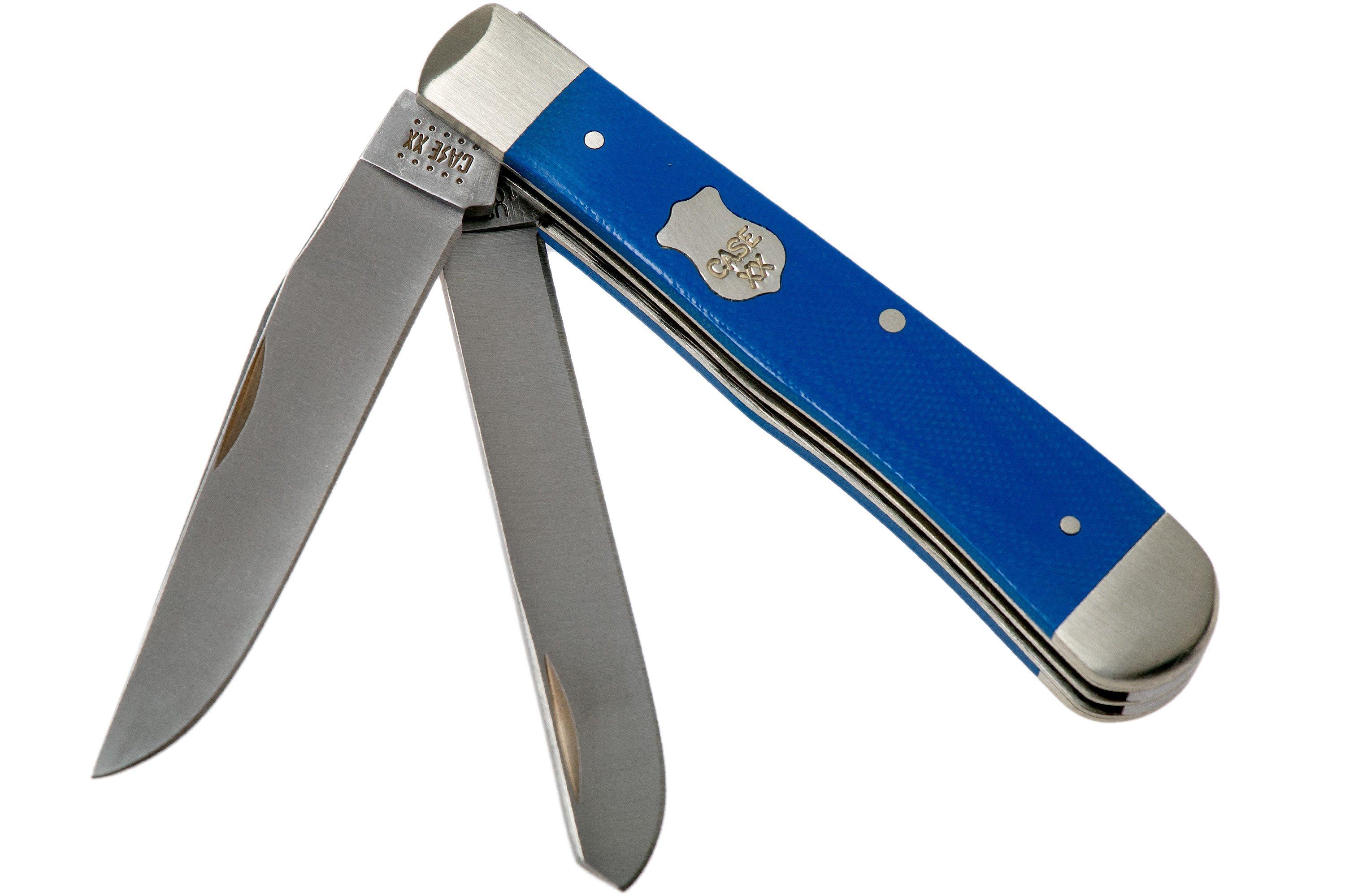 Case Trapper Blue G10 Smooth, 16740, 10254 SS pocket knife ...