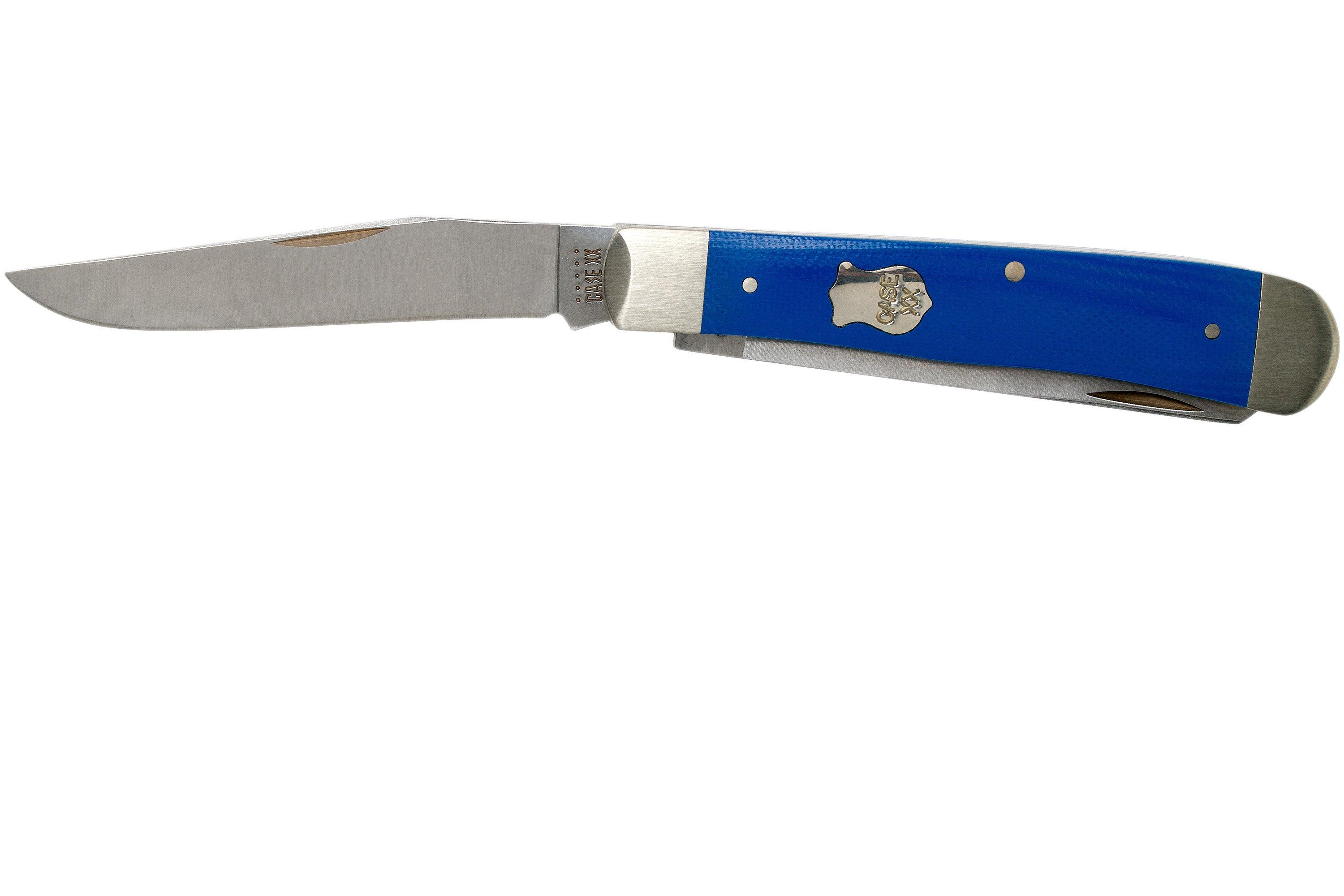 Case Trapper Blue G10 Smooth, 16740, 10254 SS pocket knife ...