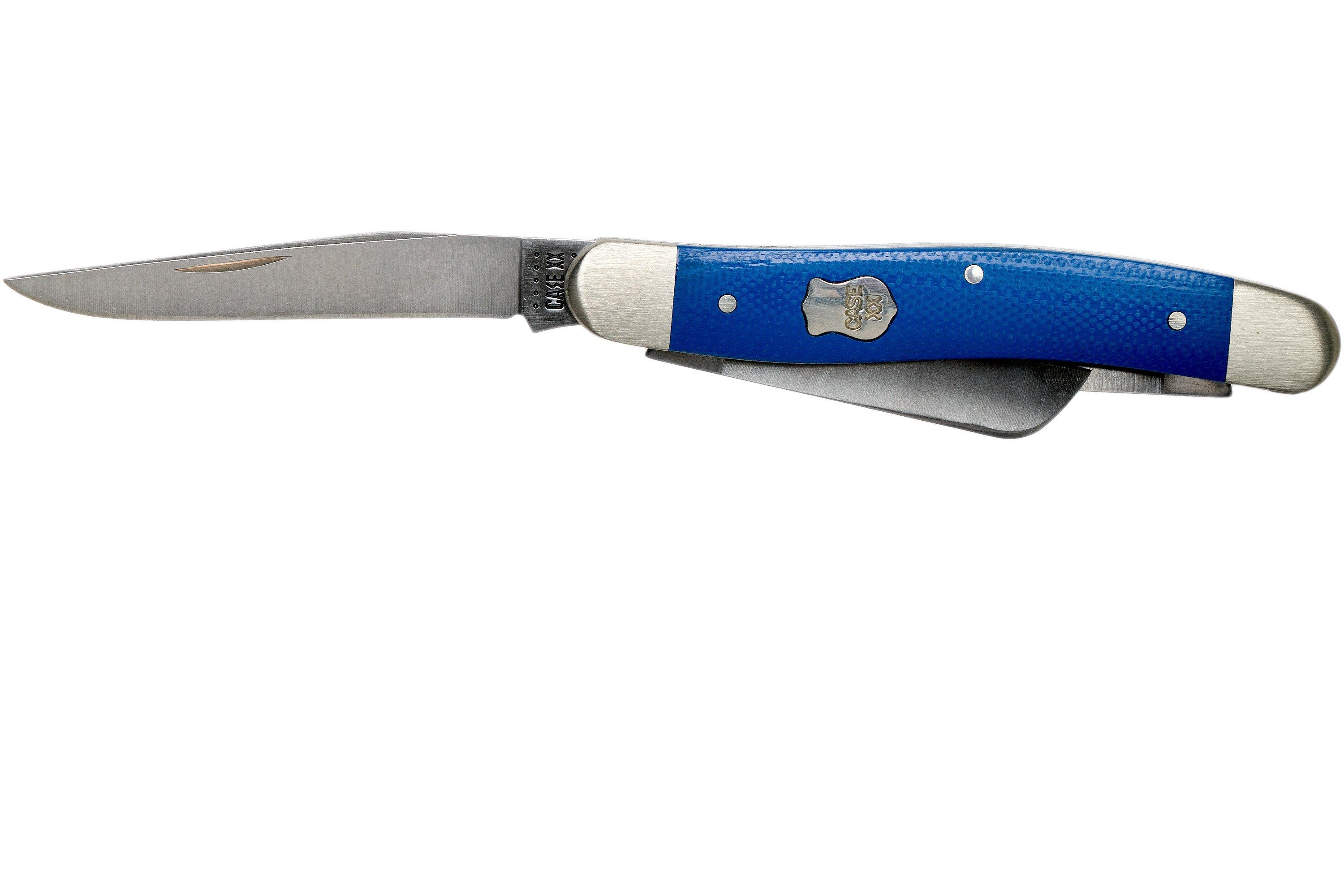 Case Medium Stockman Blue G10 Smooth, 16744, 10318 SS pocket knife ...