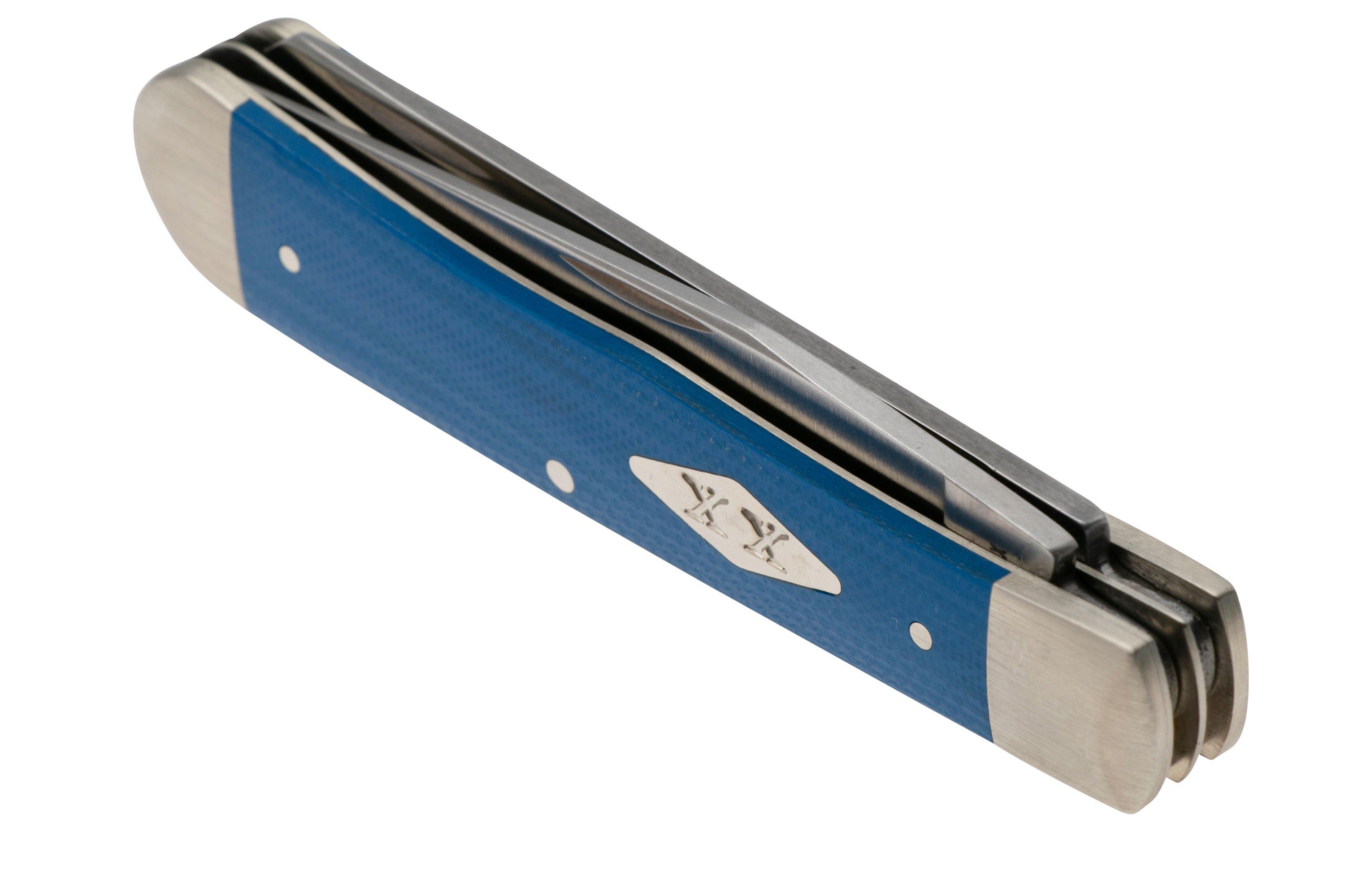 Case Trapper 16750 Blue G10 10254 SS pocket knife | Advantageously ...