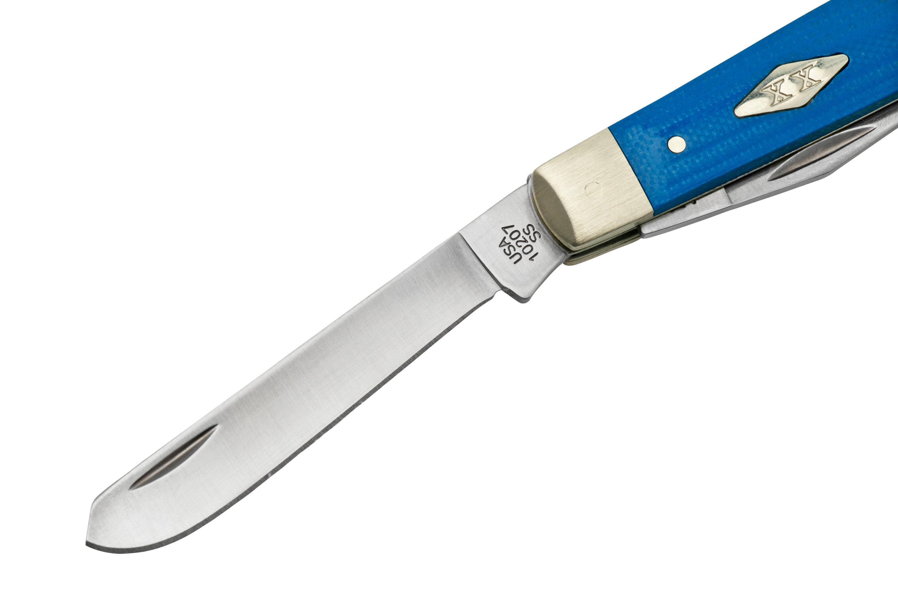 Case Mini Trapper 10207 Blue G10, pocket knife | Advantageously ...