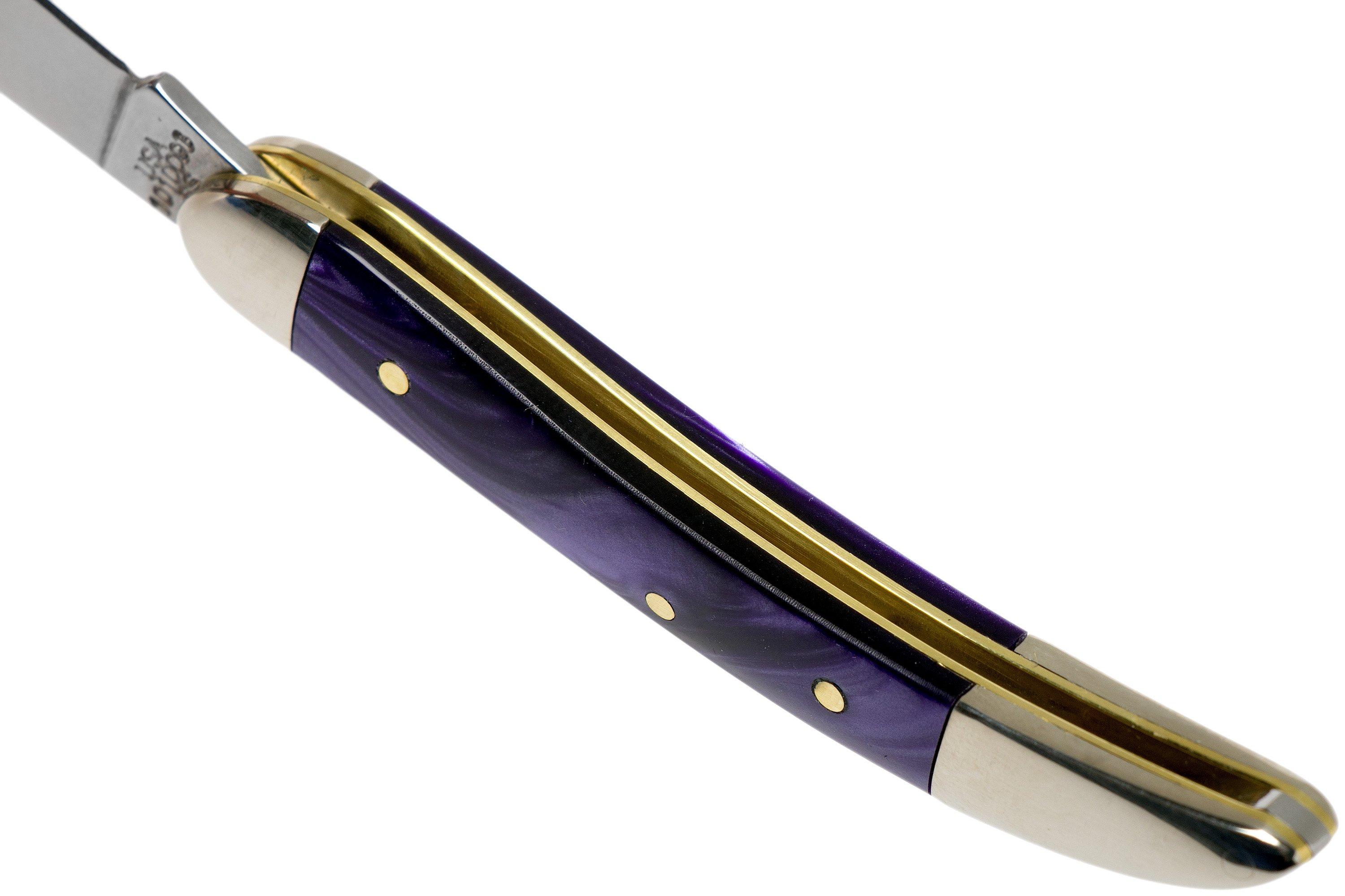 Case Knives Small Texas Toothpick Wicked Purple Smooth Kirinite, 17333 ...