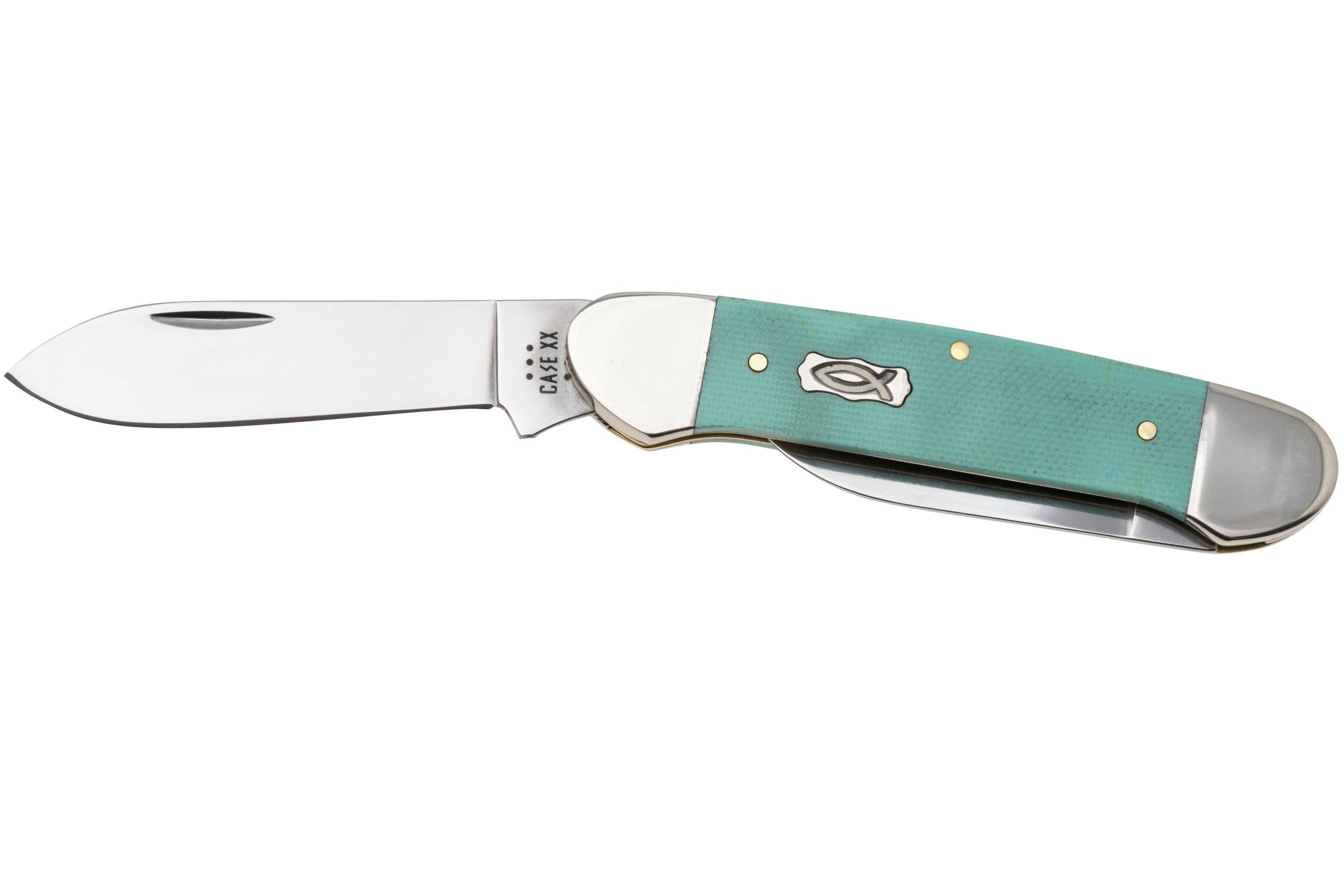 Case Canoe 18103 Smooth Seafoam Green G10 102131 SS, pocket knife ...