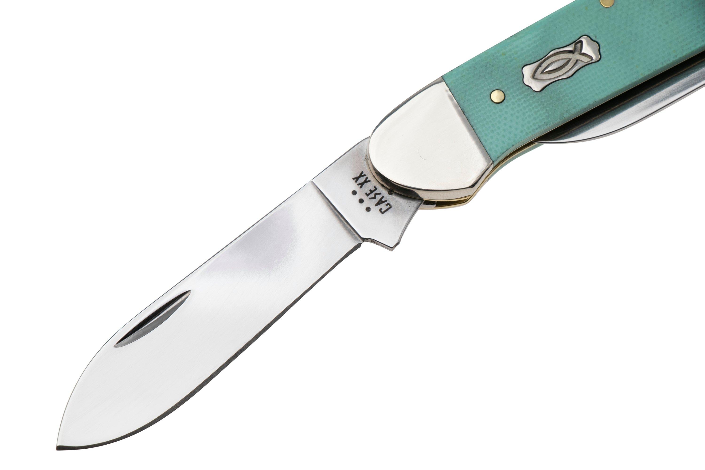 Case Canoe 18103 Smooth Seafoam Green G10 102131 SS, pocket knife ...