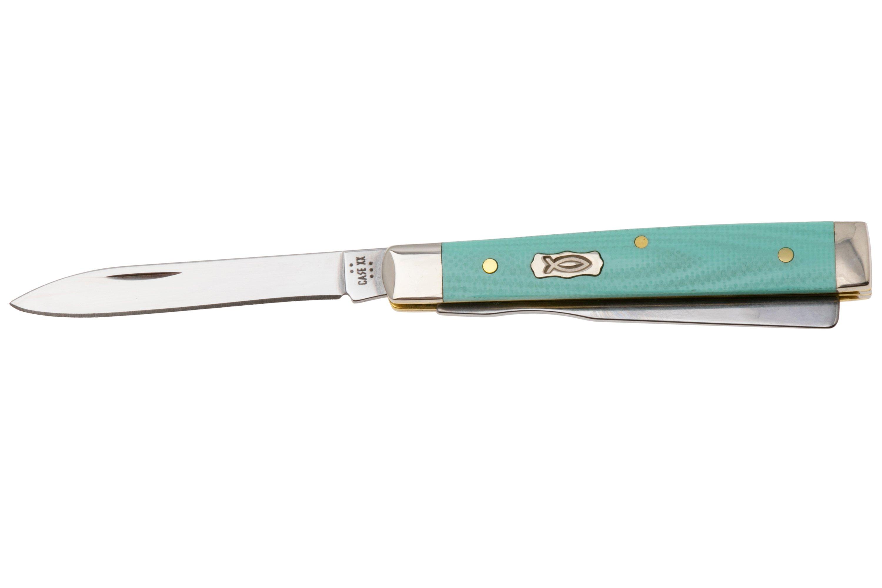 Case Baby Doc Seafoam Green G-10, 18108, 10282SP SS pocket knife | Advantageously shopping at ...