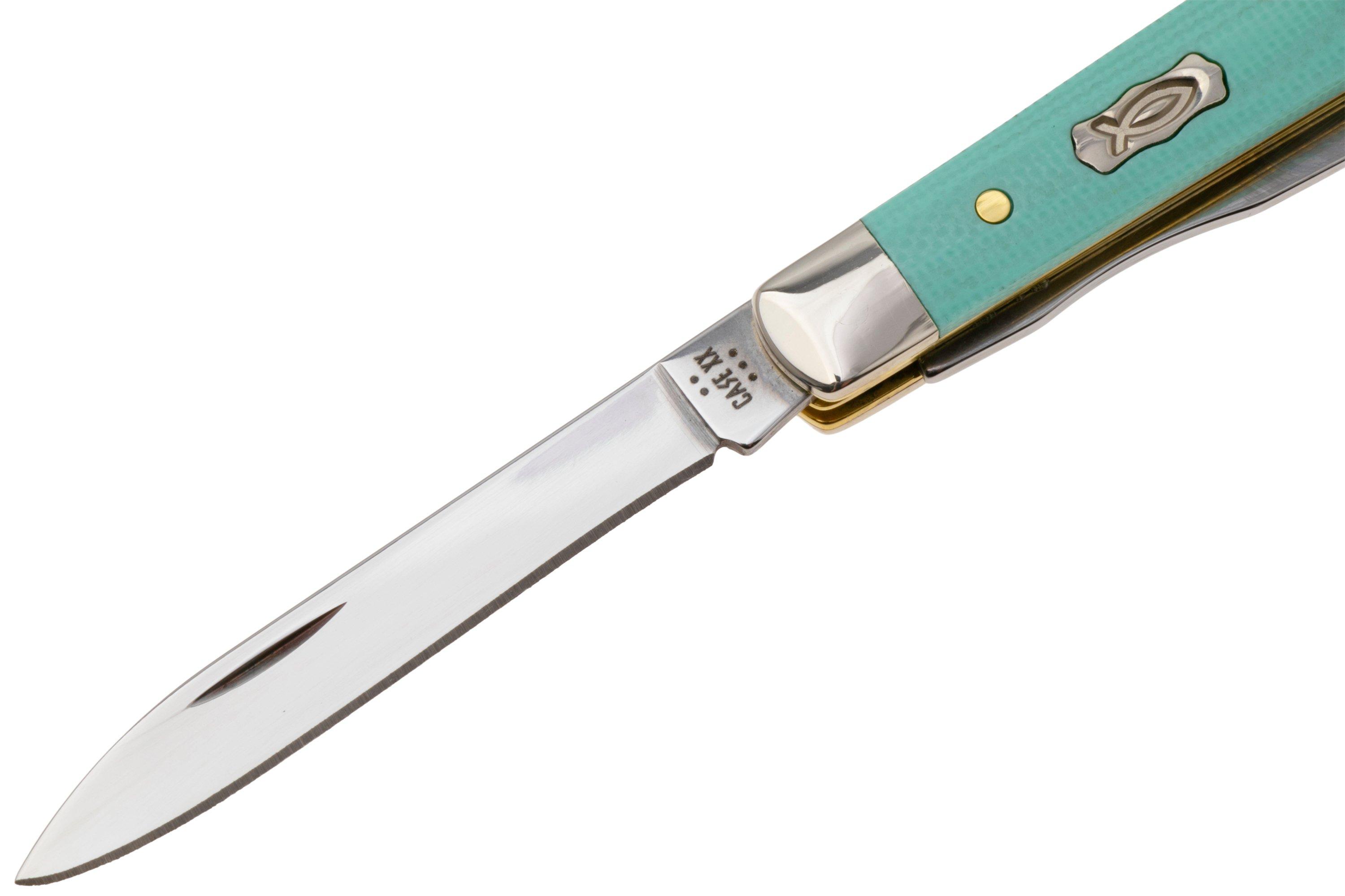 Case Baby Doc Seafoam Green G-10, 18108, 10282SP SS pocket knife ...