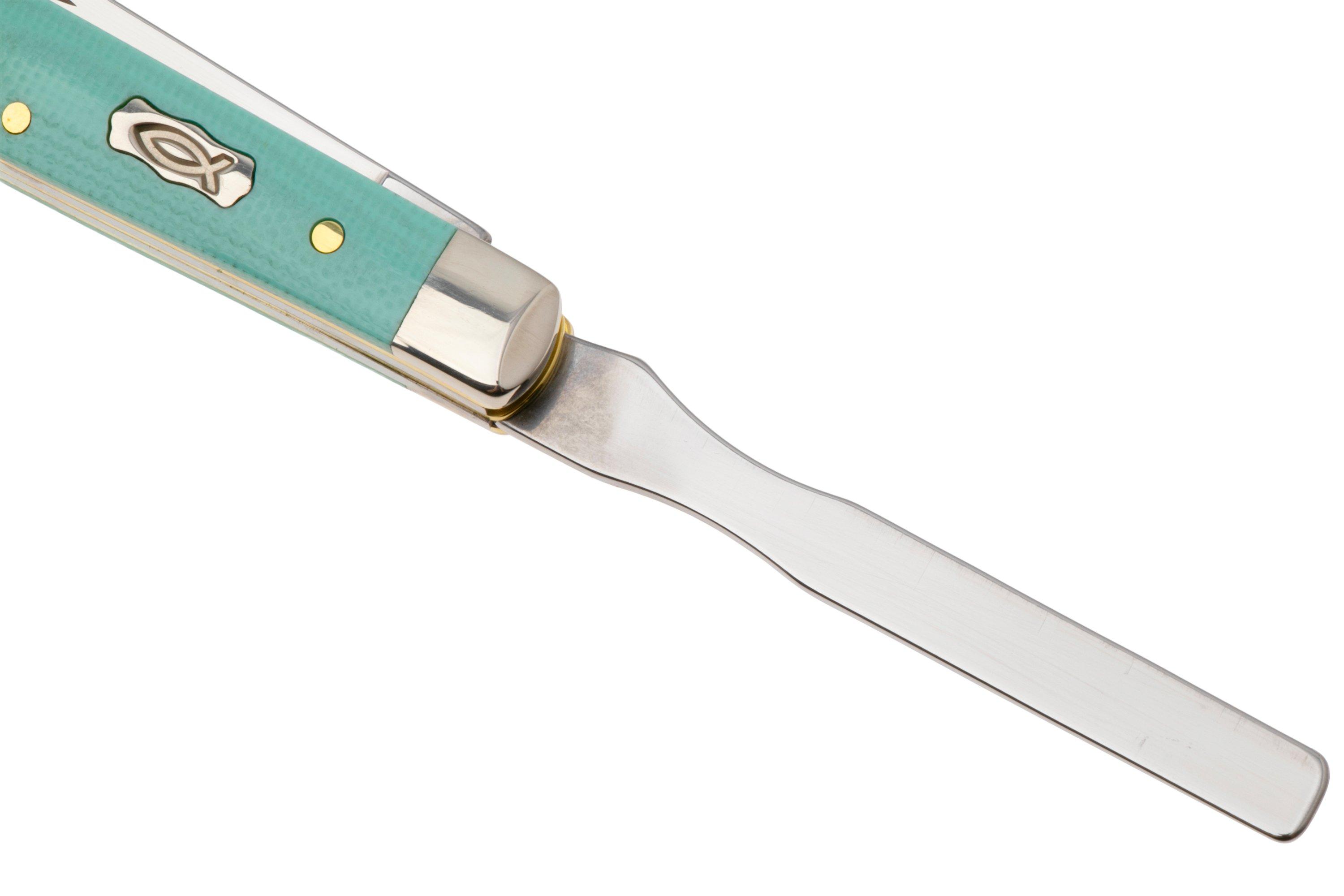Case Baby Doc Seafoam Green G-10, 18108, 10282SP SS pocket knife ...