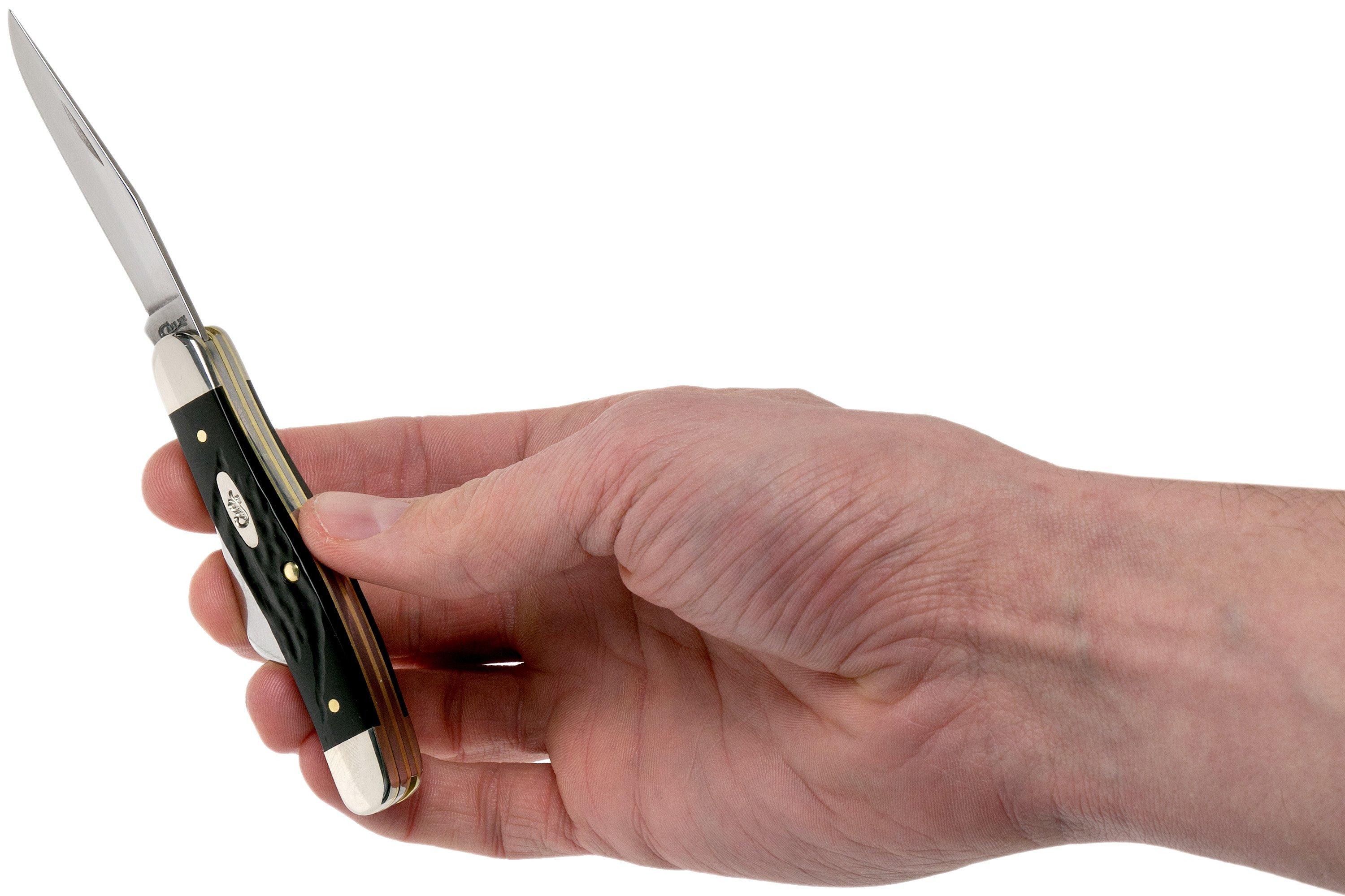 Case Medium Stockman Rough Black Synthetic, 18222, 6318 SS pocket knife ...