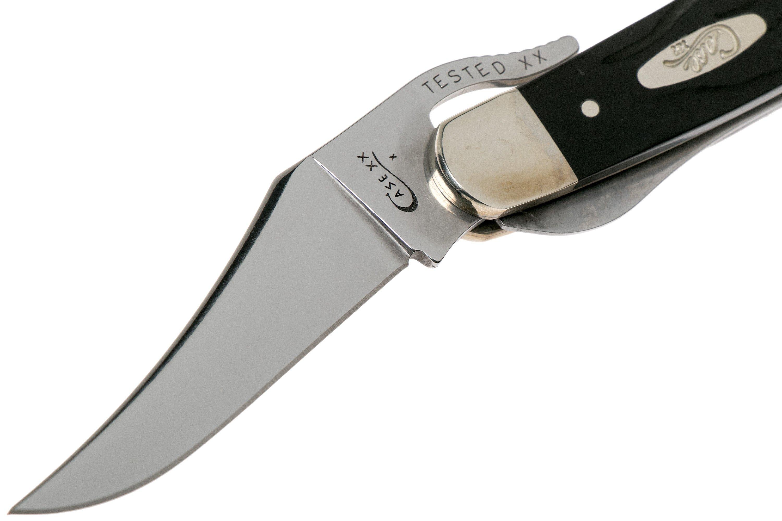 Case Russlock Rough Black Synthetic, 18224, 61953L SS pocket knife ...