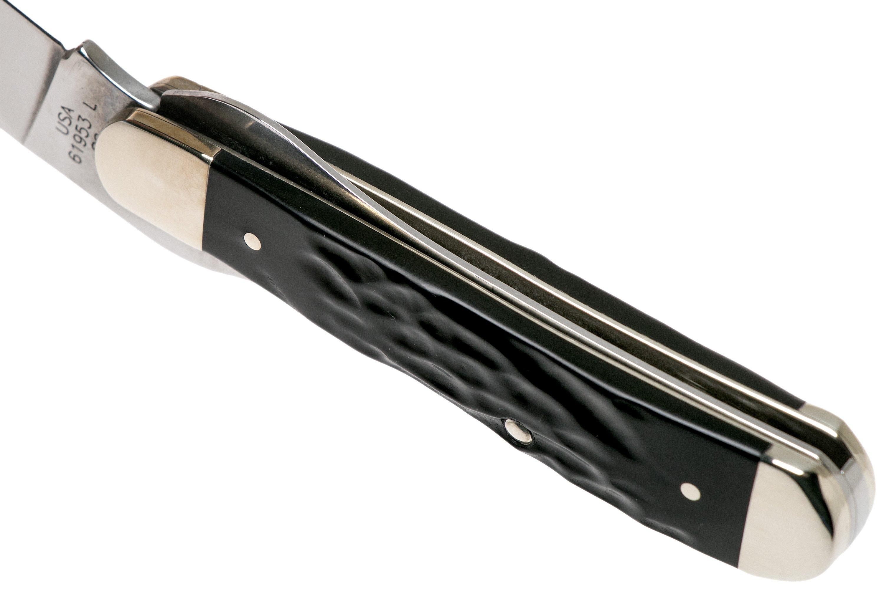 Case Russlock Rough Black Synthetic, 18224, 61953L SS pocket knife ...