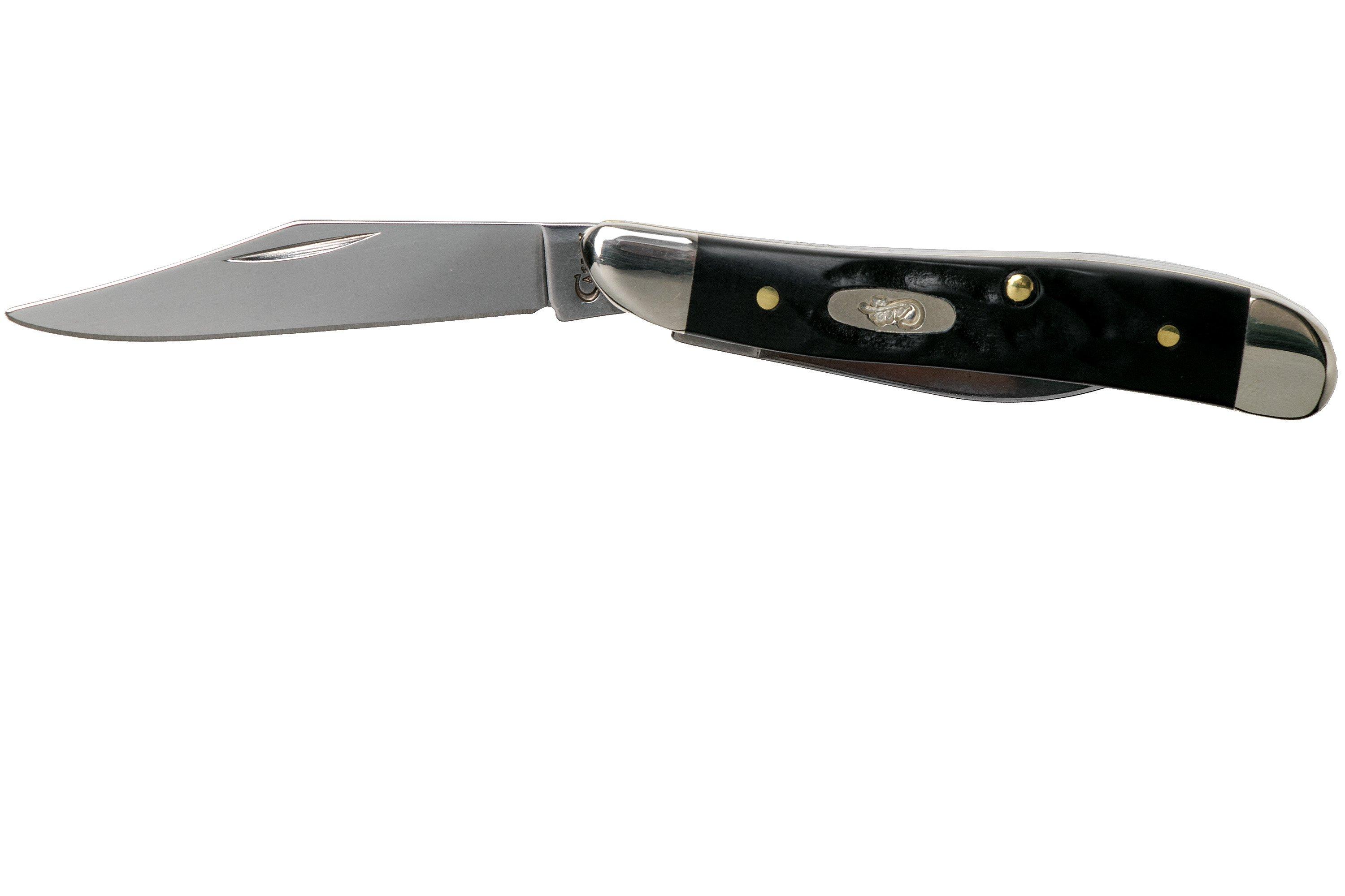 Case Peanut Rough Black Synthetic, 18225, 6220 SS pocket knife ...