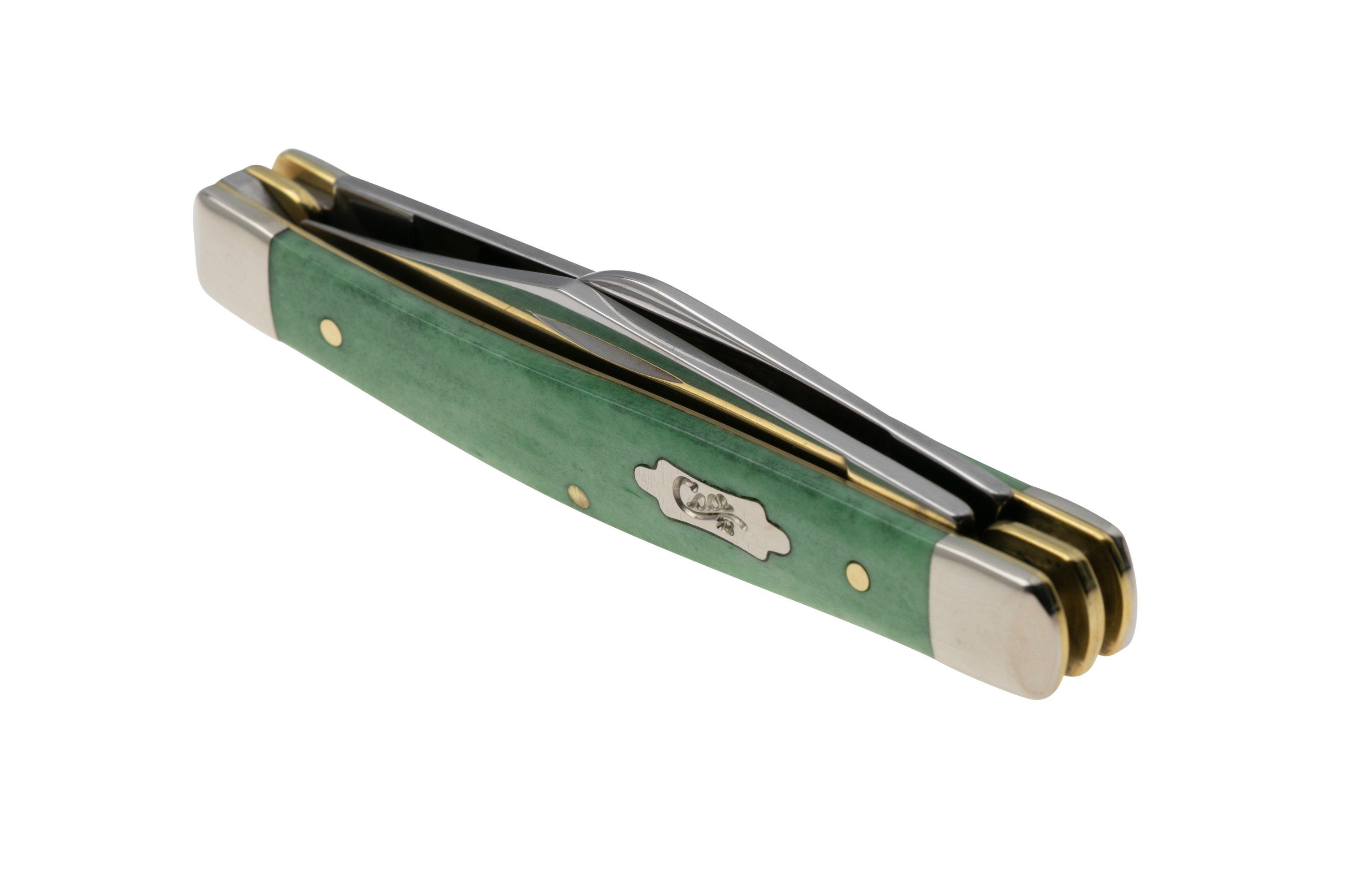 Case Medium Stockman 19942 Smooth Emerald Green Bone 6344 zakmes ...