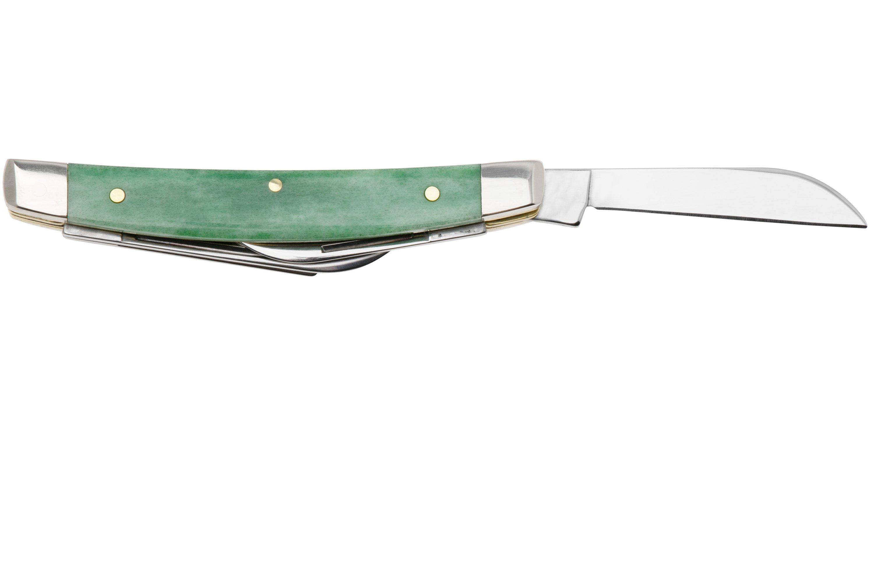 Case Small Congress 19945 Smooth Emerald Green Bone 6468 pocket knife ...