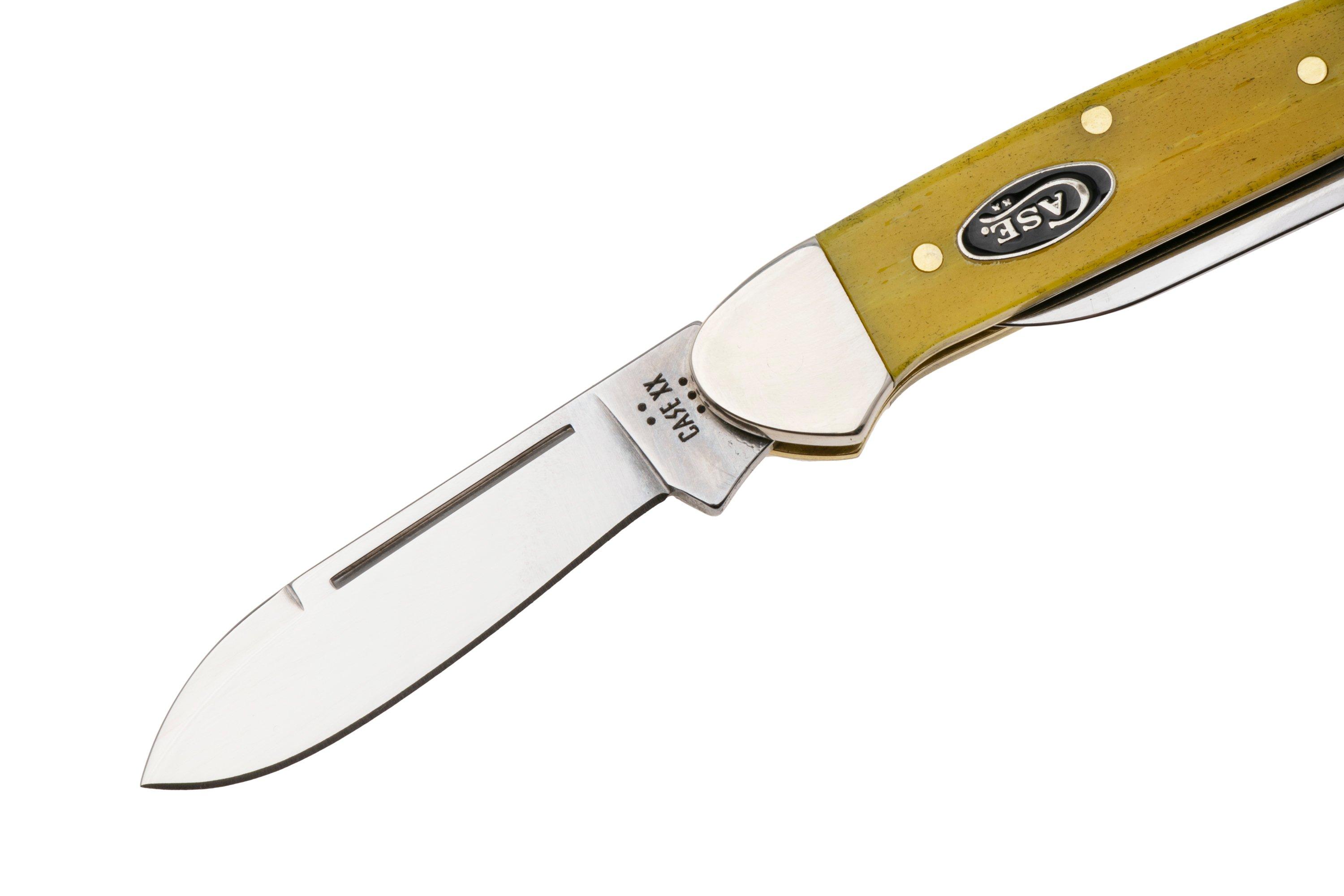 Case Baby Butterbean Smooth Yellow Bone, 20027, 62132 SS pocket knife ...