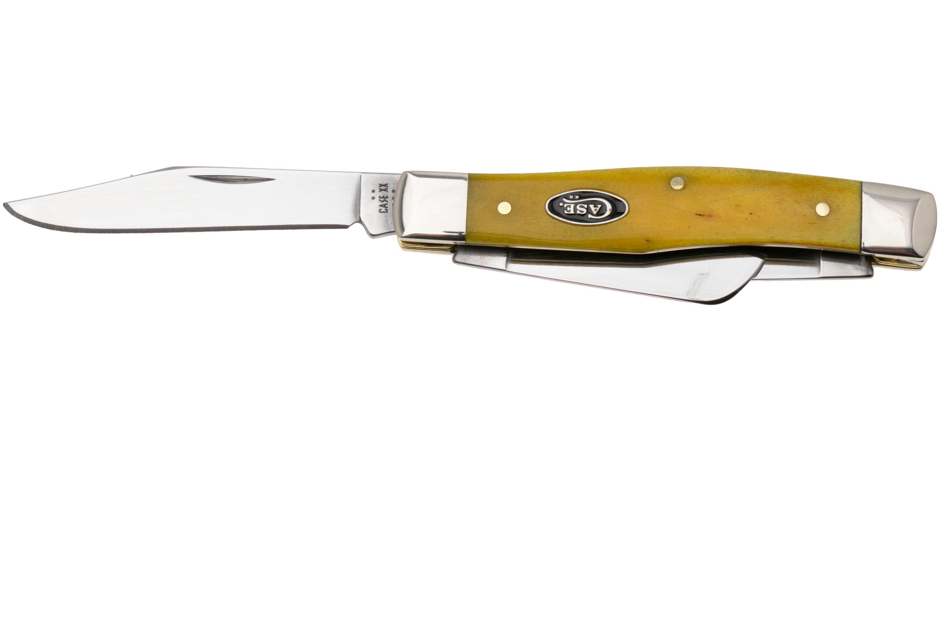 Case Medium Stockman Smooth Yellow Bone, 20029, 63032 SS pocket knife ...