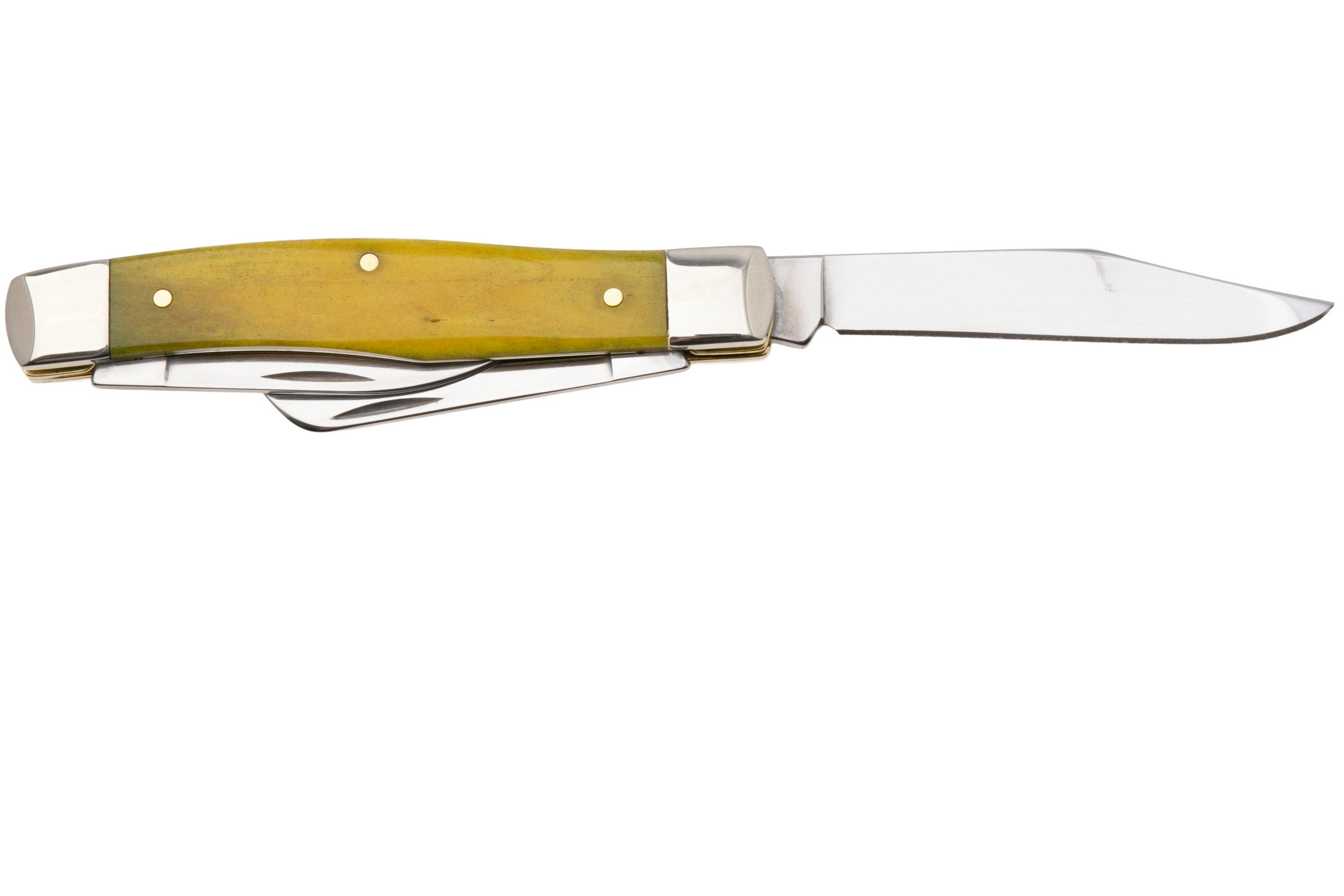 Case Medium Stockman Smooth Yellow Bone, 20029, 63032 SS pocket knife ...