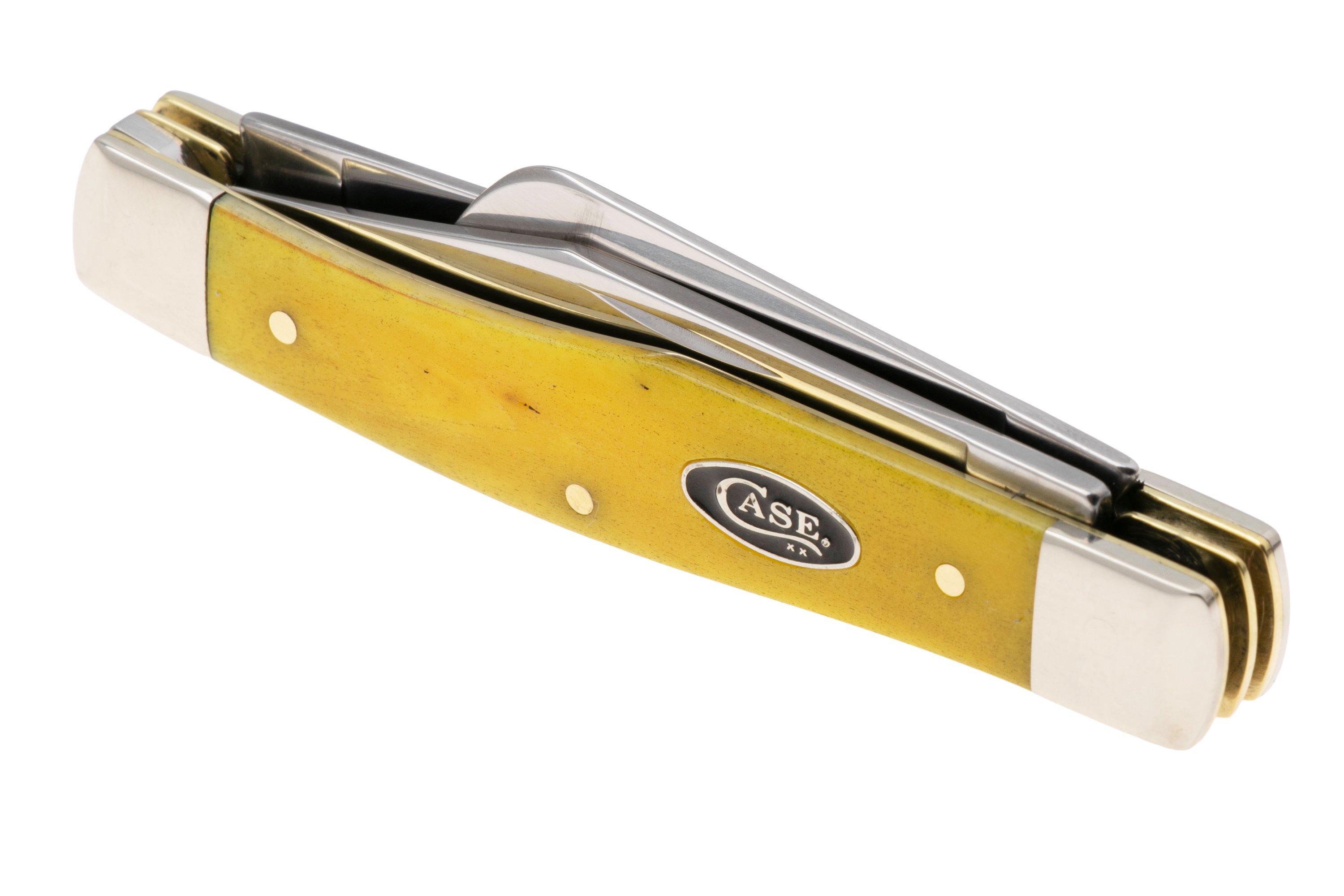 Case Medium Stockman Smooth Yellow Bone, 20029, 63032 SS pocket knife ...