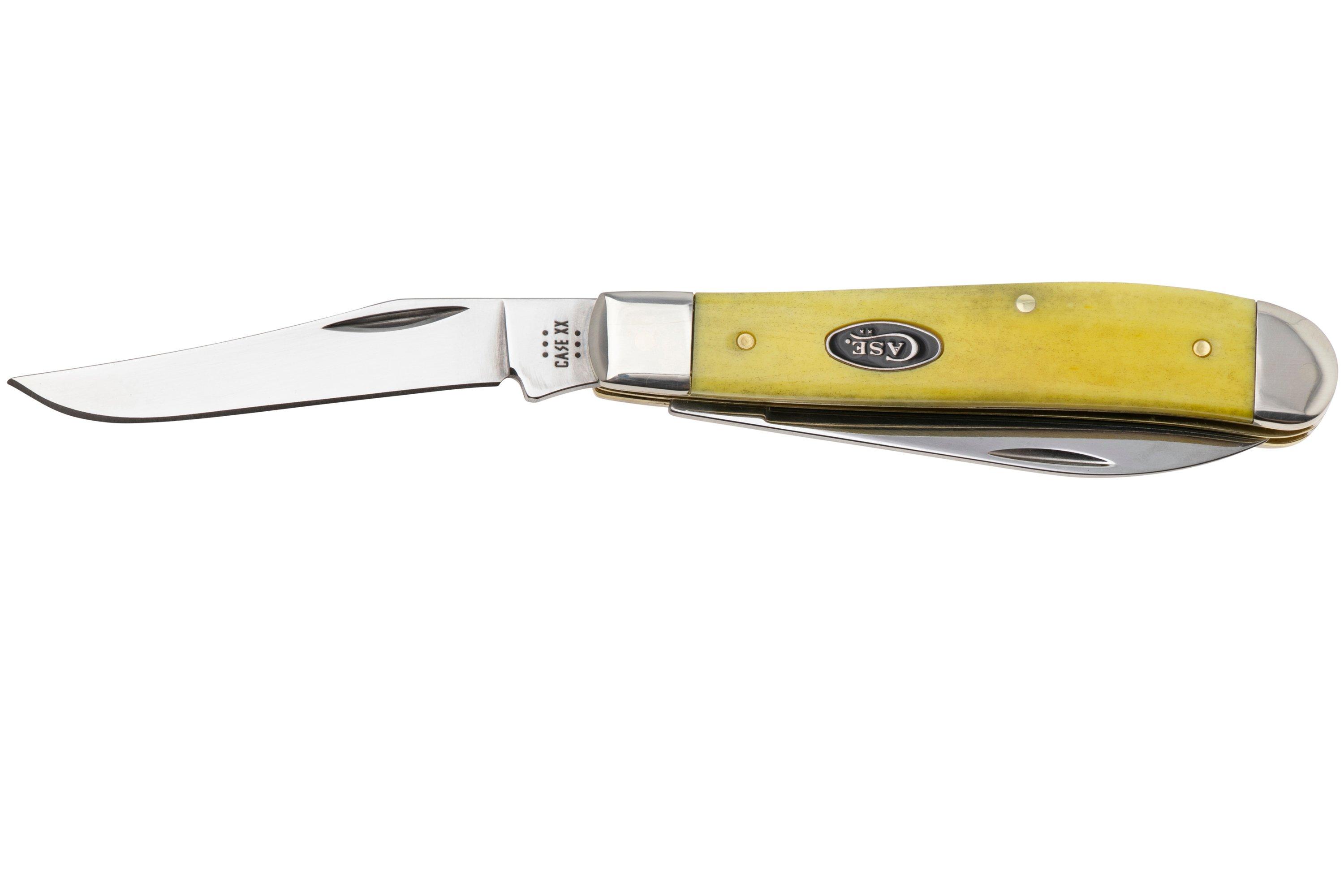 Case Mini Trapper 20031 Smooth Yellow Bone 6207W SS, pocket knife ...