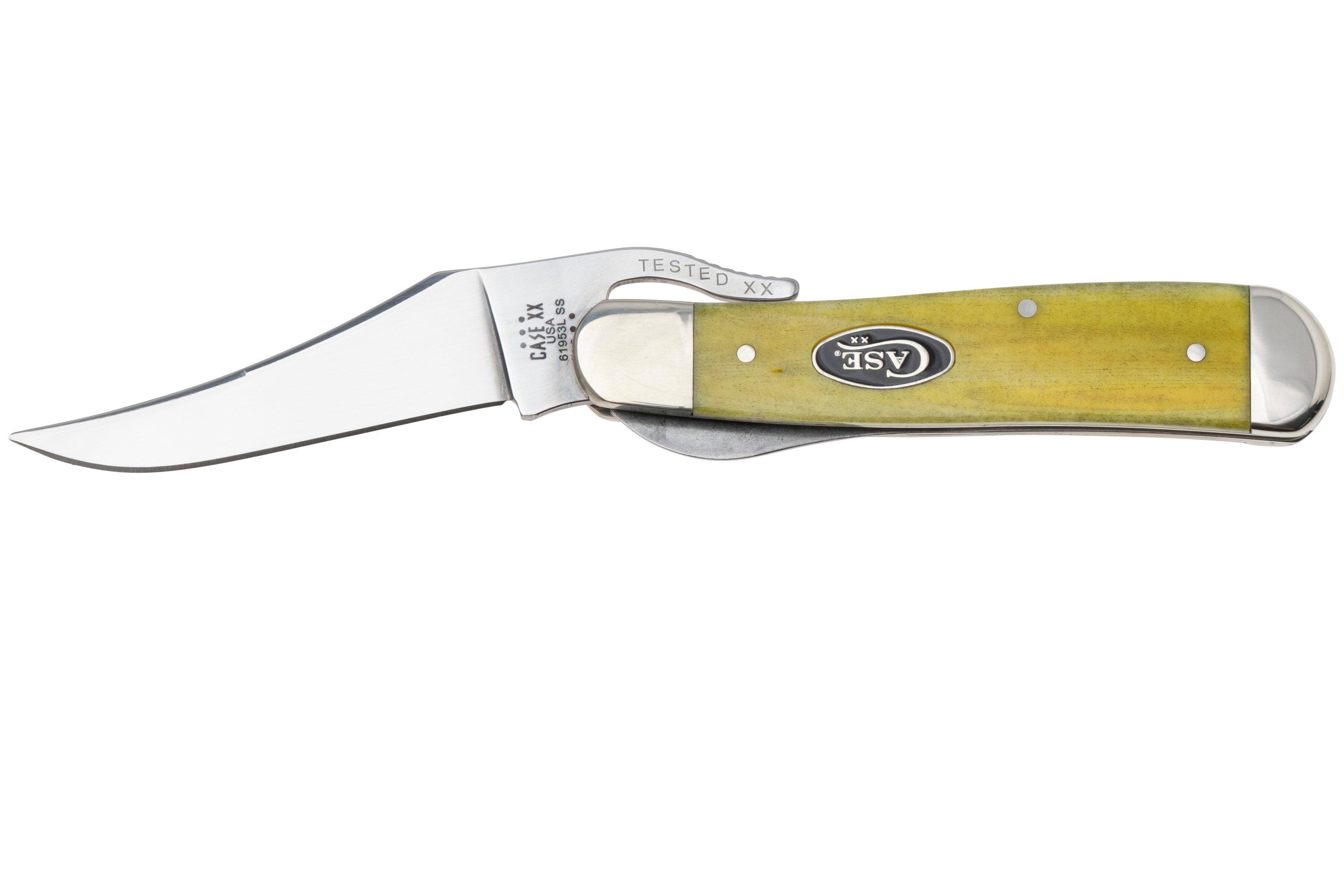 Case RussLock 20033 Smooth Yellow Bone 61953L SS, coltello da tasca ...