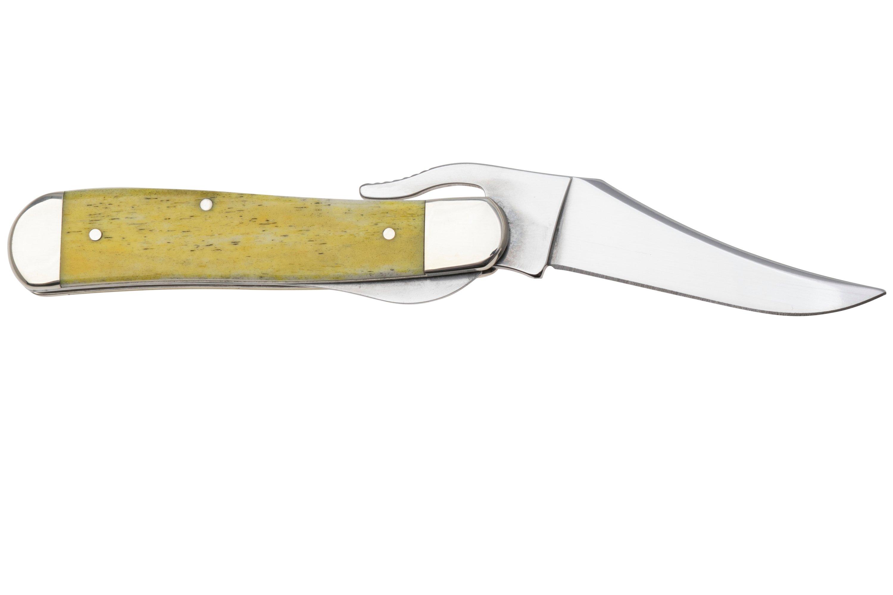 Case RussLock 20033 Smooth Yellow Bone 61953L SS, pocket knife ...