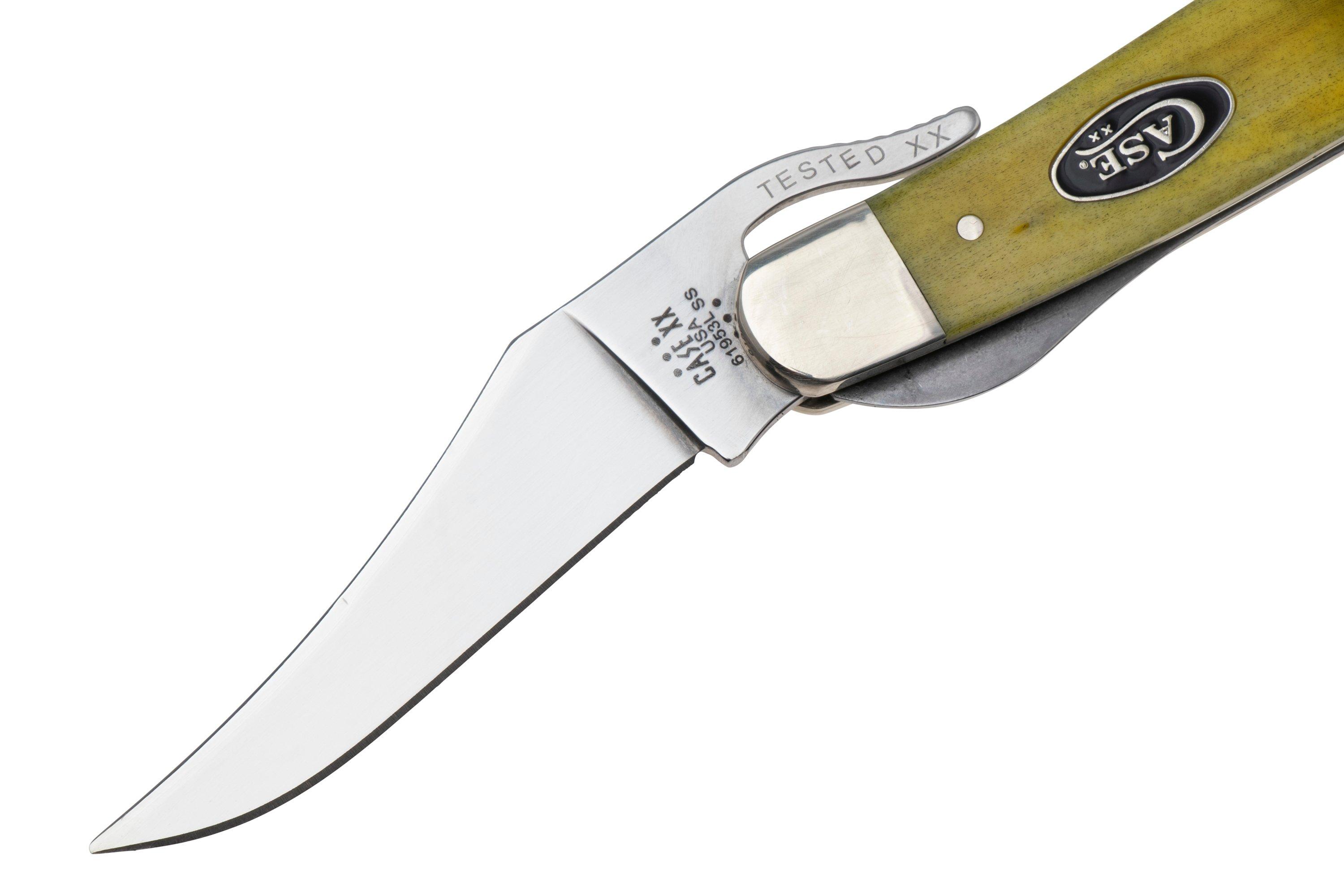 Case RussLock 20033 Smooth Yellow Bone 61953L SS, zakmes | Voordelig kopen bij knivesandtools.be
