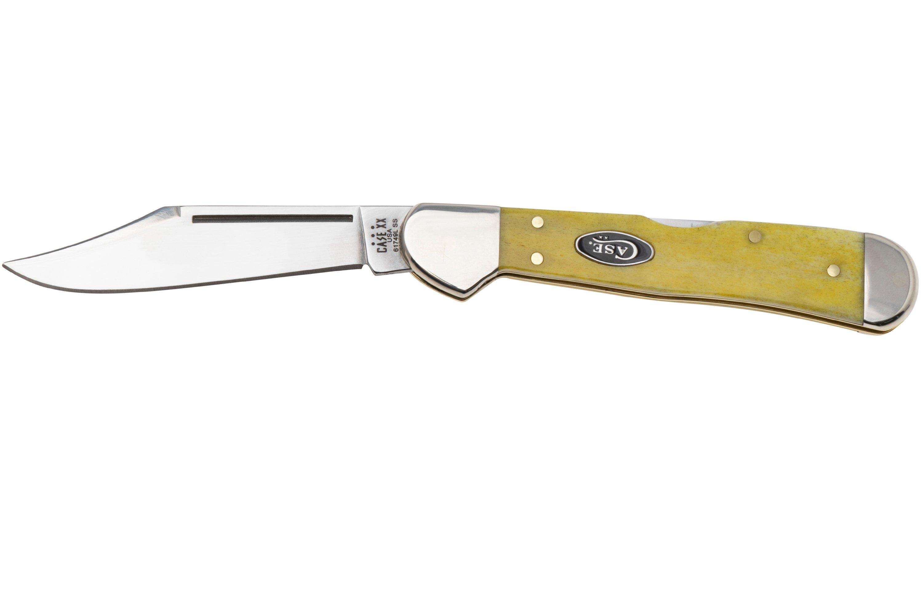 Case Mini CopperLock 20034 Smooth Yellow Bone 61749L SS, pocket knife ...