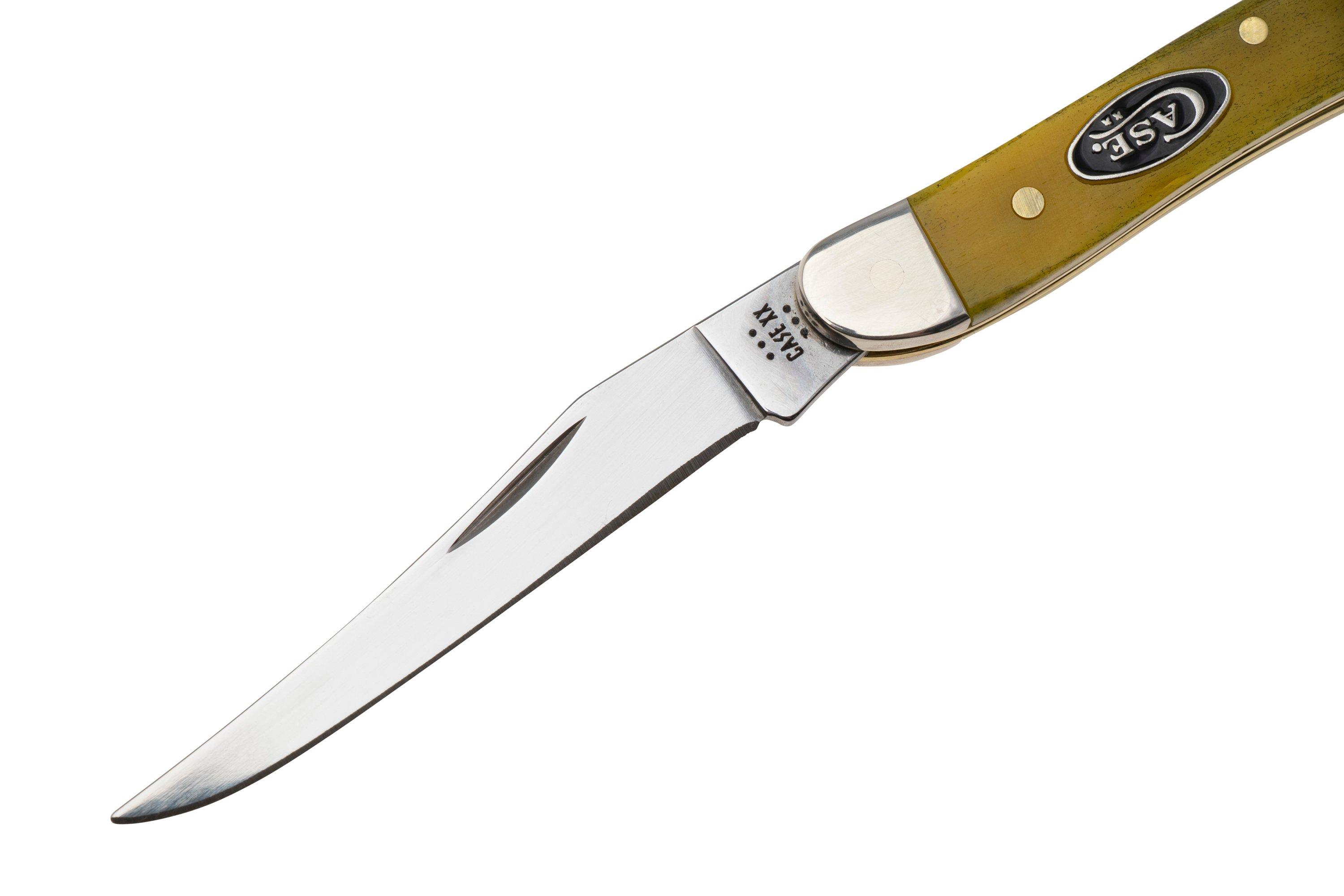 Case Small Texas Toothpick 20035 Smooth Yellow Bone 610096 SS, pocket ...
