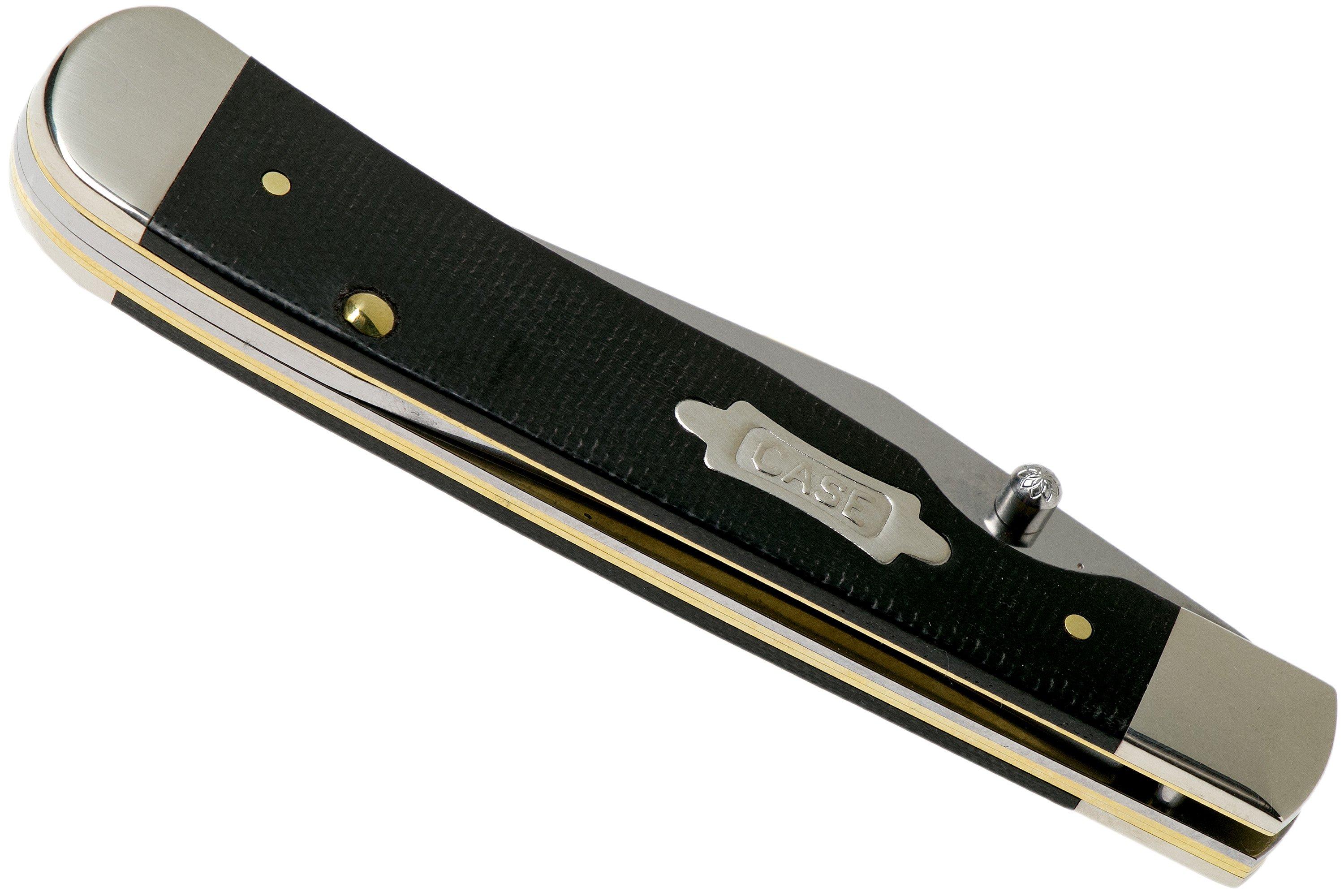 Case kickstart Trapperlock Double Black Canvas Micarta, 23140, 10154AC ...