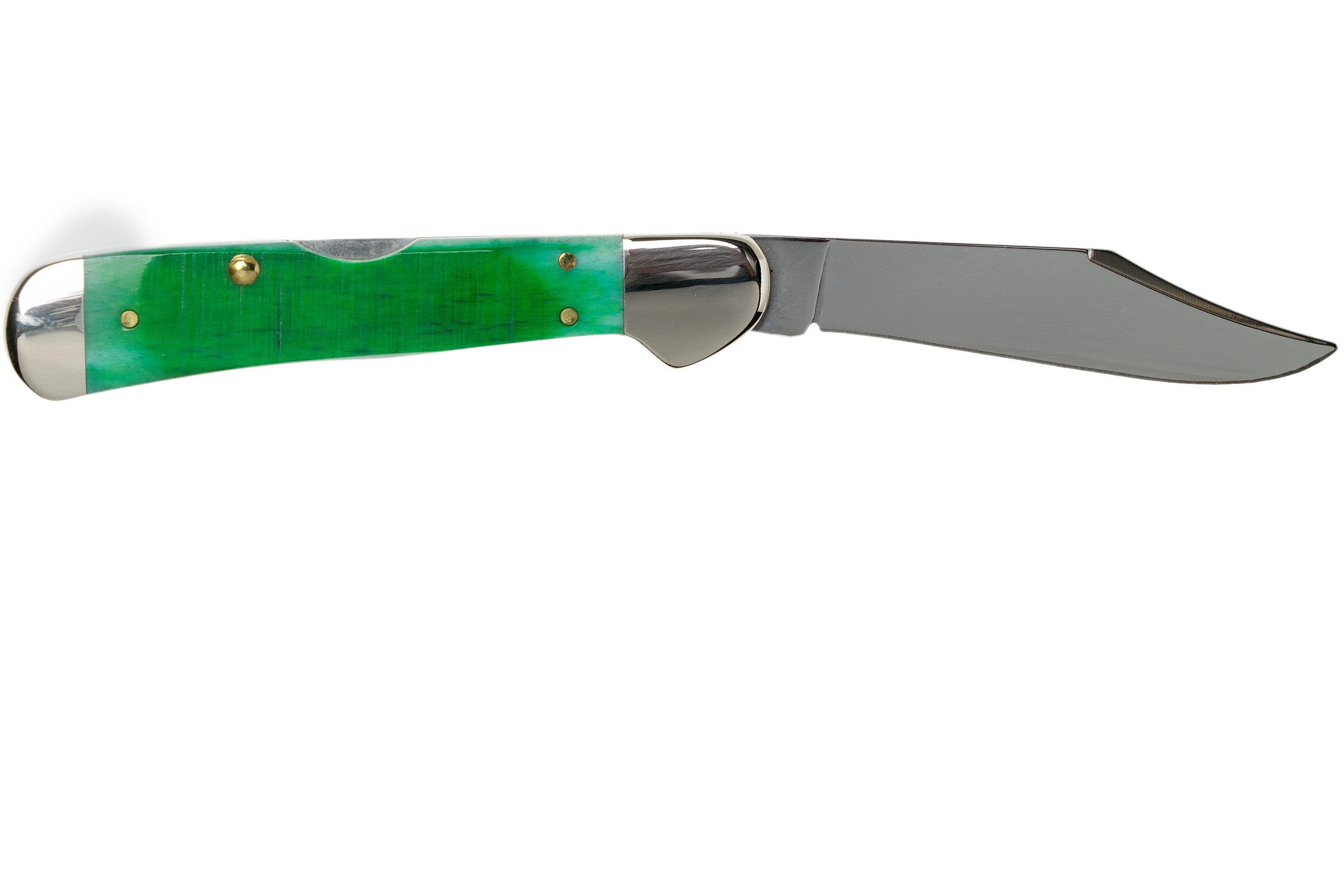 Case Mini Copperlock Clover Green Bone, Sawcut Jig, 23217, 61749L SS ...